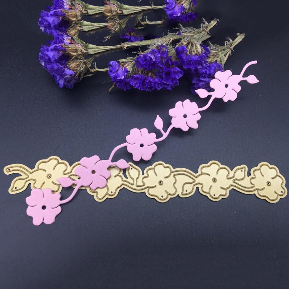 SpirWoRchlan Flower Borderline Scrapbook Card Album Paper Craft Decor ...