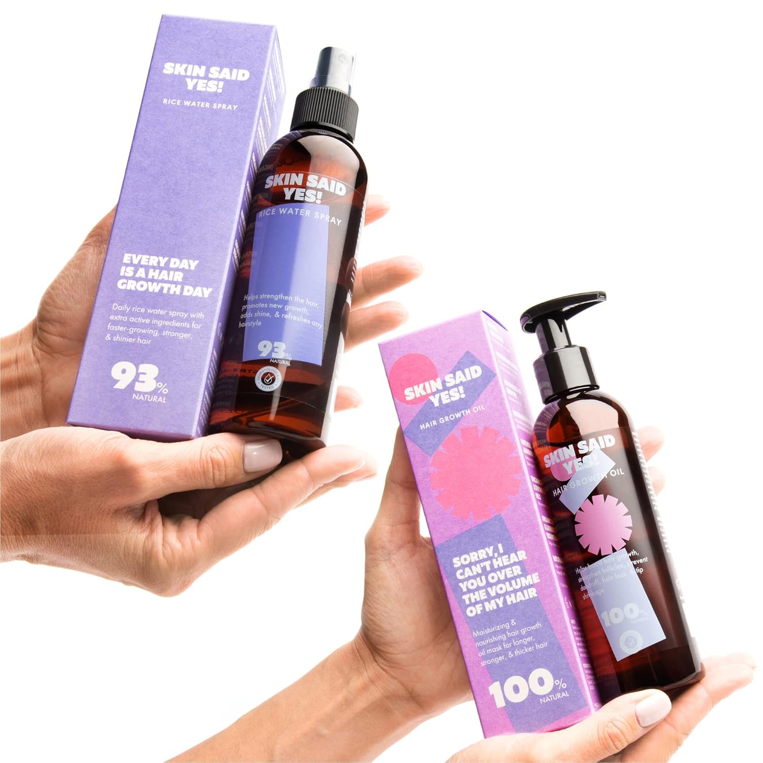 Amazon.com : Skin Said Yes Rice Water for Hair Growth with Hair Growth ...