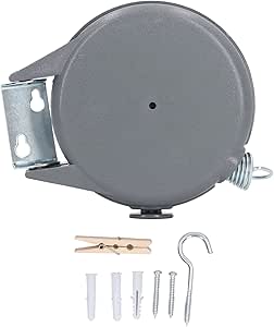 Retractable Clothesline Portable Heavy Duty Indoor and Outdoor Washing ...