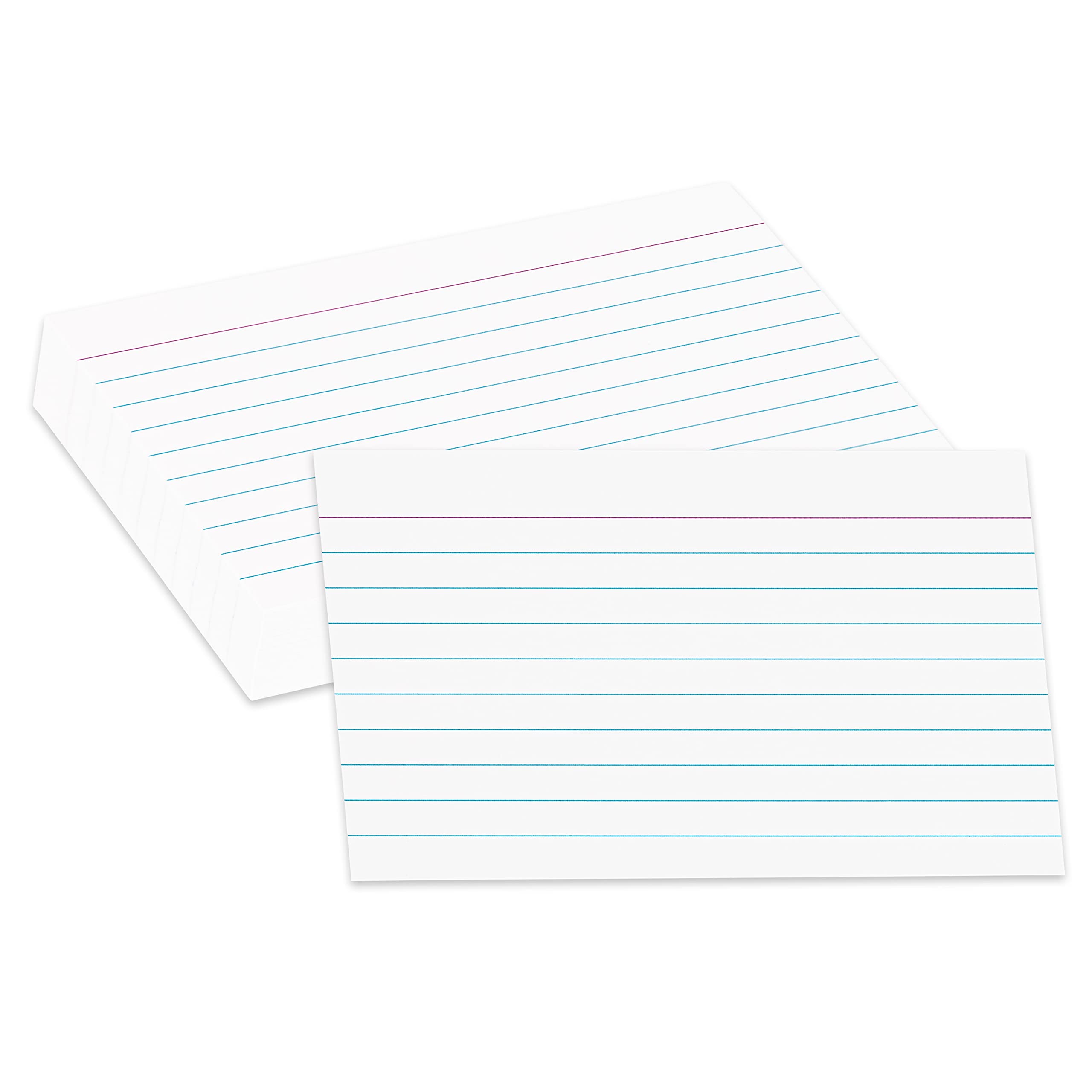 Snapklik.com : Home Advantage Double Sided Ruled White Index Cards ...
