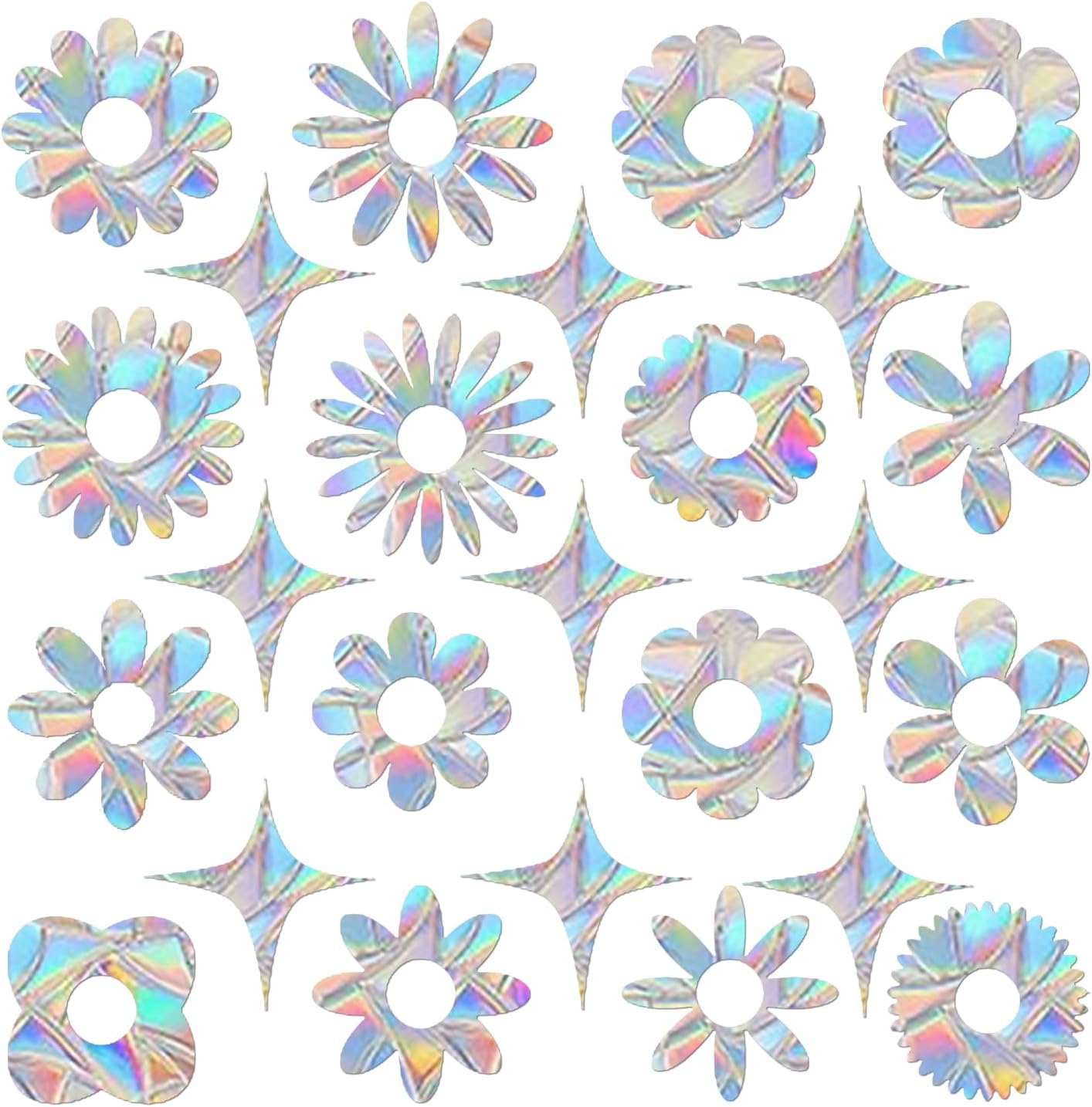 Amazon.com: Tiz Tlloz 117 Pieces Window Clings for Birds - Anti ...