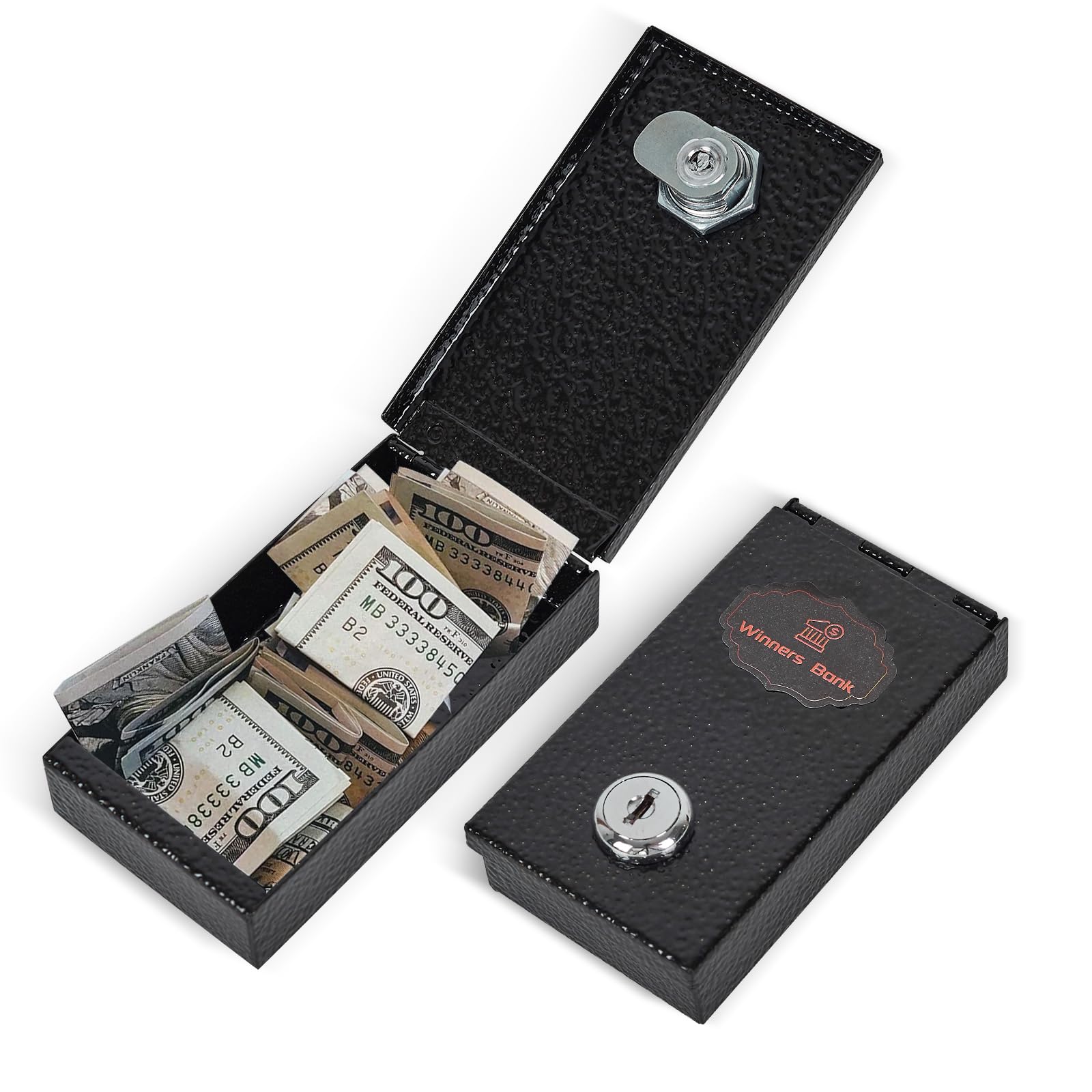 Amazon.com: Metal Box for Gambler - Winners Bank Portable Safe Casino ...
