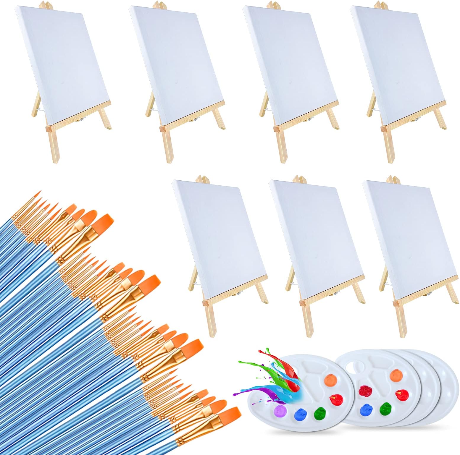 Amazon.com: Mini Canvases 18 Pack, Cridoz Small Painting Canvas with ...