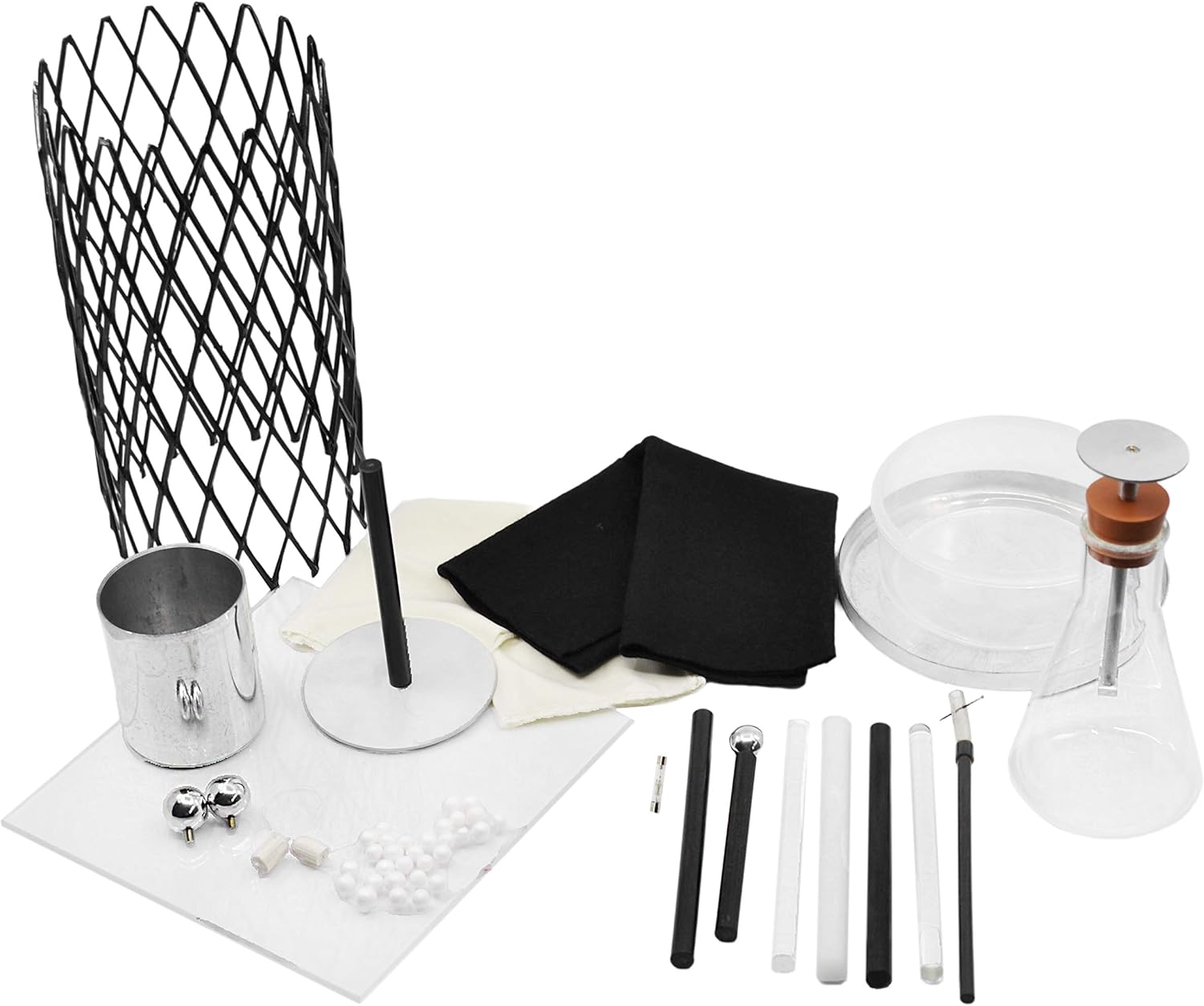 Amazon.com: EISCO 15 Piece Electrostatic Demonstration Kit - Includes ...
