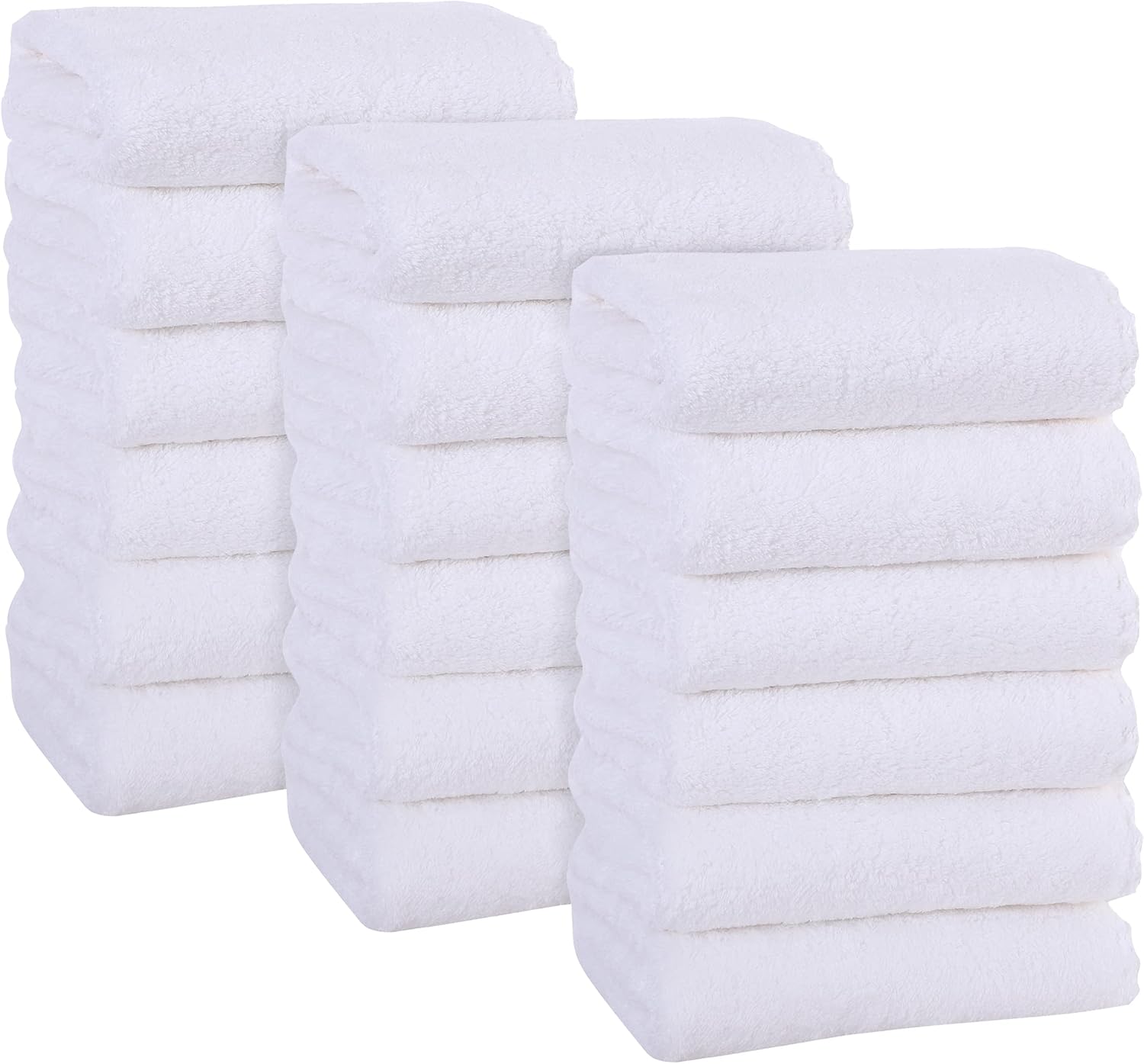 MOONQUEEN 18 Pack Premium Hand Towels - Quick Drying - Microfiber Coral ...