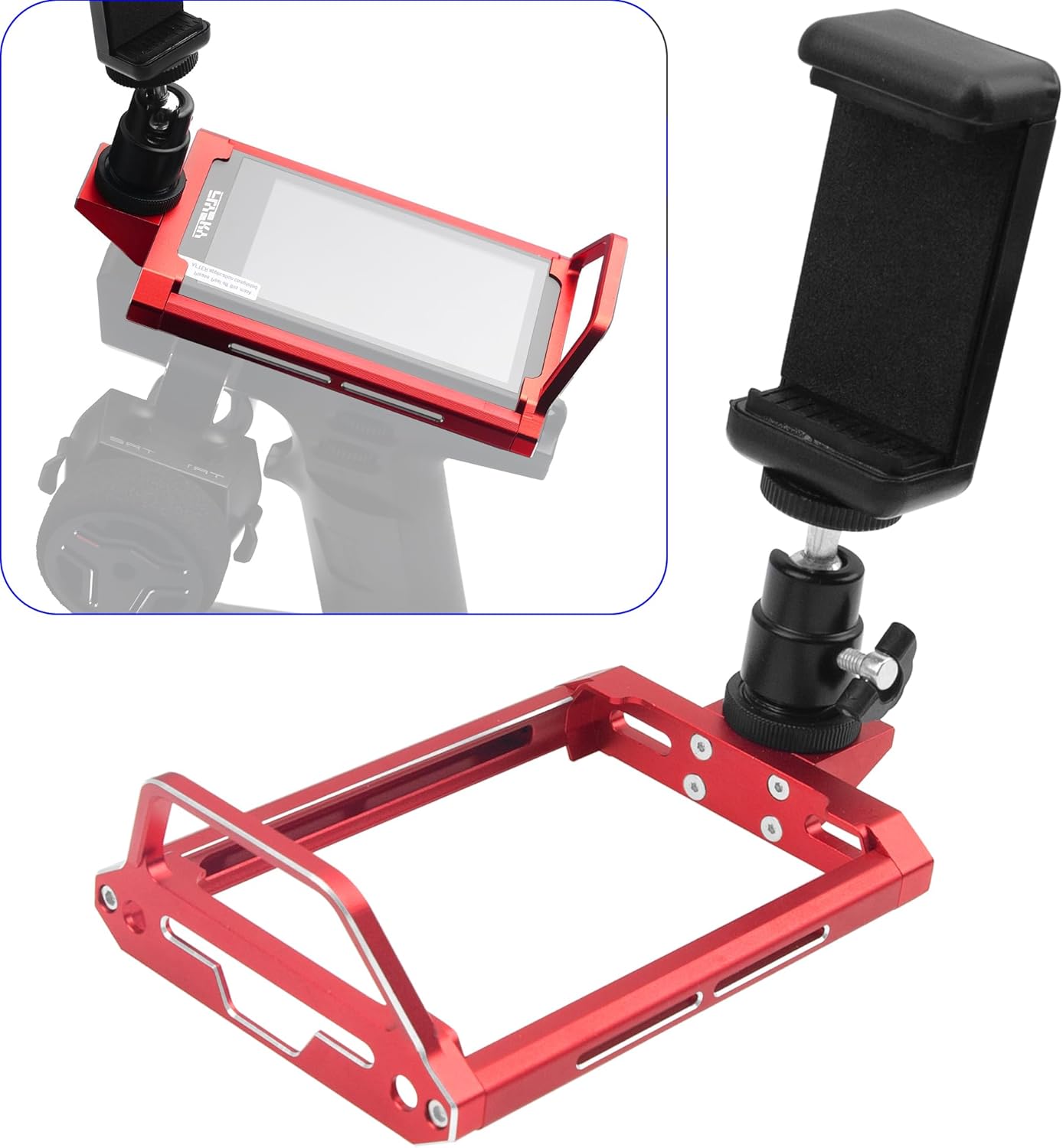 Amazon.com: Vgoohobby Metal Radio Transmitter Protector Bracket w/Phone ...