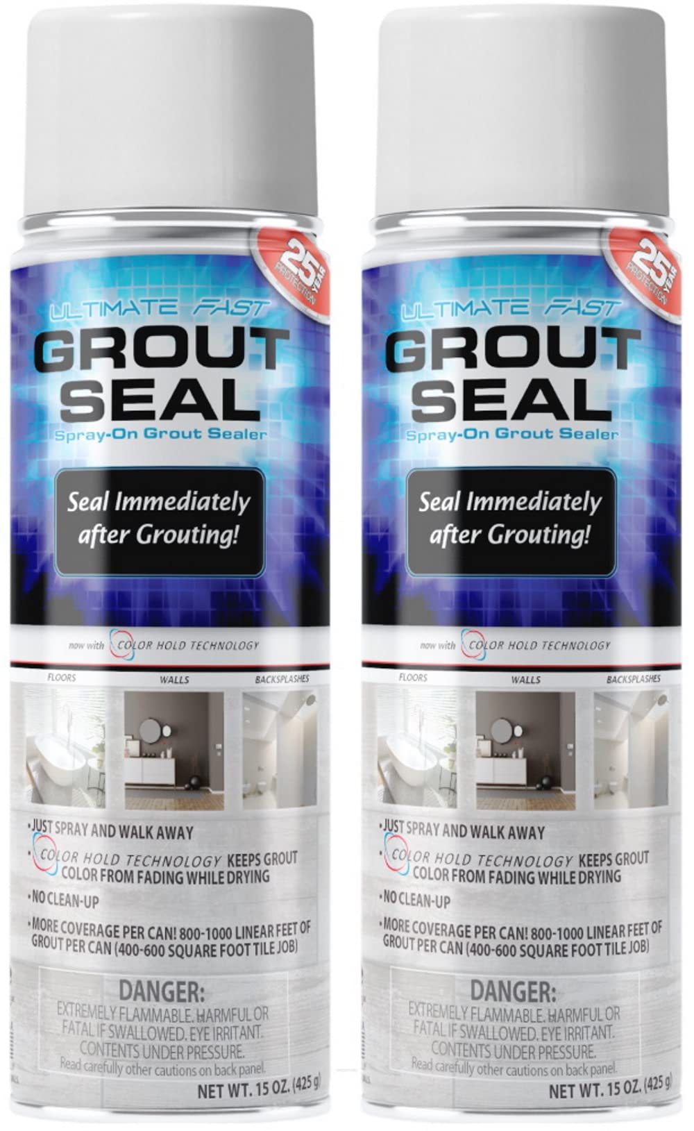 Advanced Ultimate Fast Grout Seal 15 Ounce – Aerosol Spray-On Instant ...