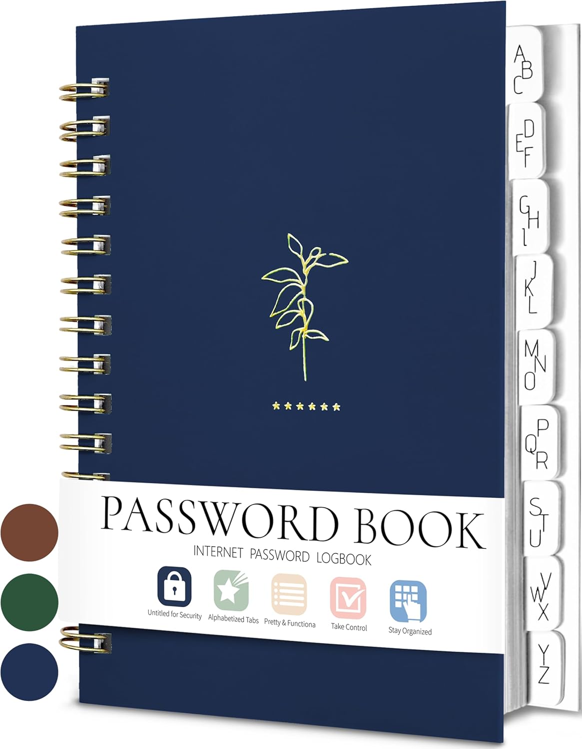 Amazon.com : Password Book,Password Keeper Book with Alphabetical Tab ...