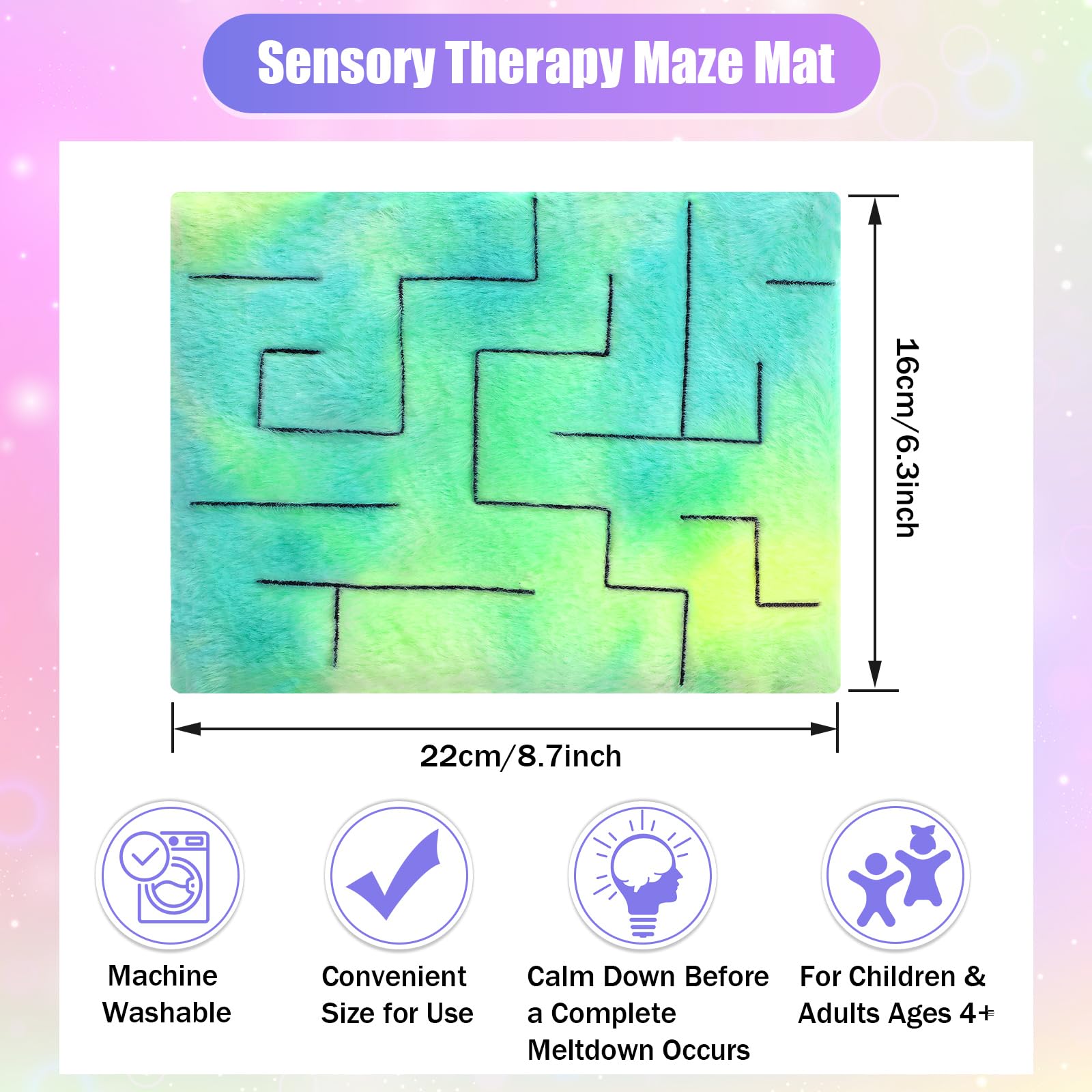 Snapklik.com : Frienda 2 Pack Marble Maze Mat Fidget Tactile Sensory ...