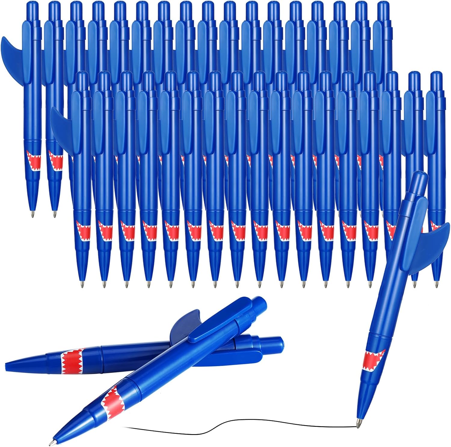 Amazon.com : Fuutreo 24 Pcs Shark Shaped Pens for Kid Cute Shark Pens ...