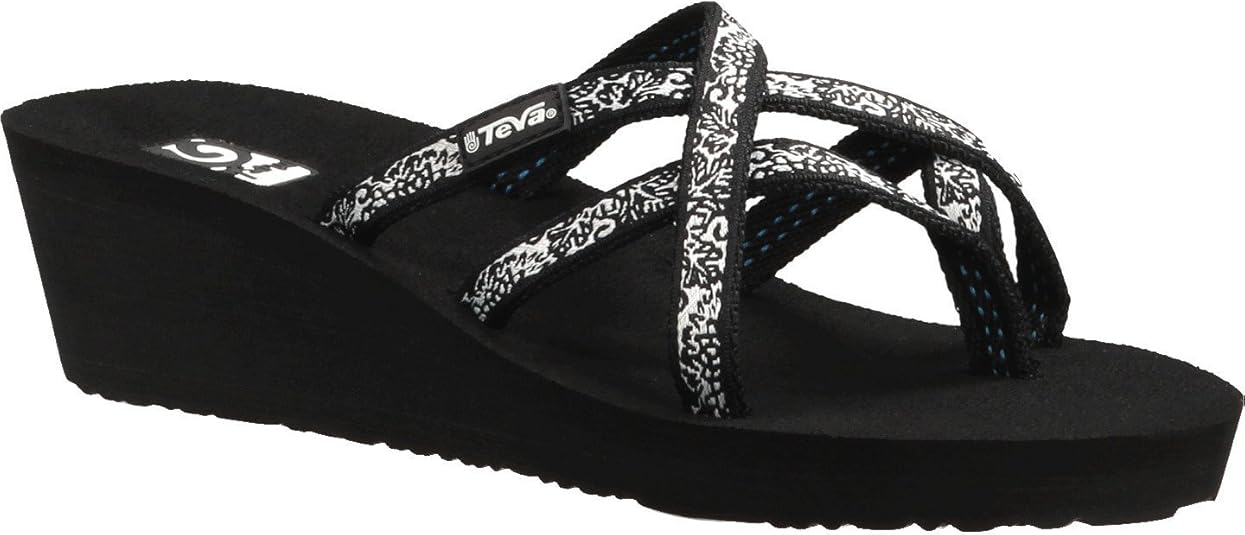 Amazon.com | Teva Women's Mush Mandalyn Flip Flop,Stonewash,6 M US ...