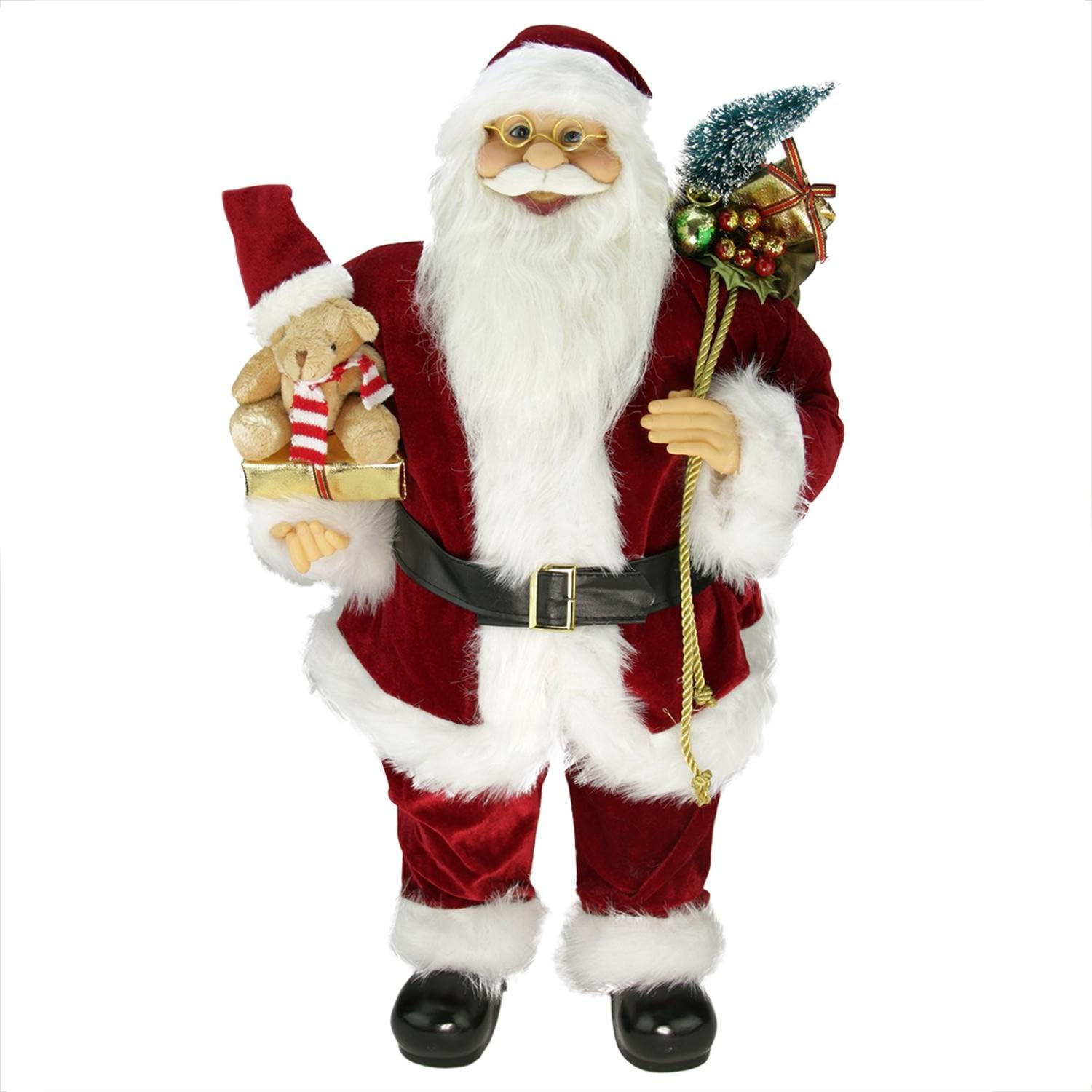 Amazon.com: Northlight E76475 24" Traditional Standing Santa Claus ...