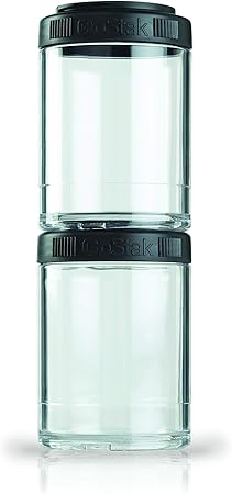 Amazon.com: BlenderBottle GoStak Twist n' Lock Storage Jars, 150cc 2 ...