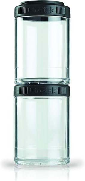 Amazon.com: BlenderBottle GoStak Twist n' Lock Storage Jars, 150cc 2 ...