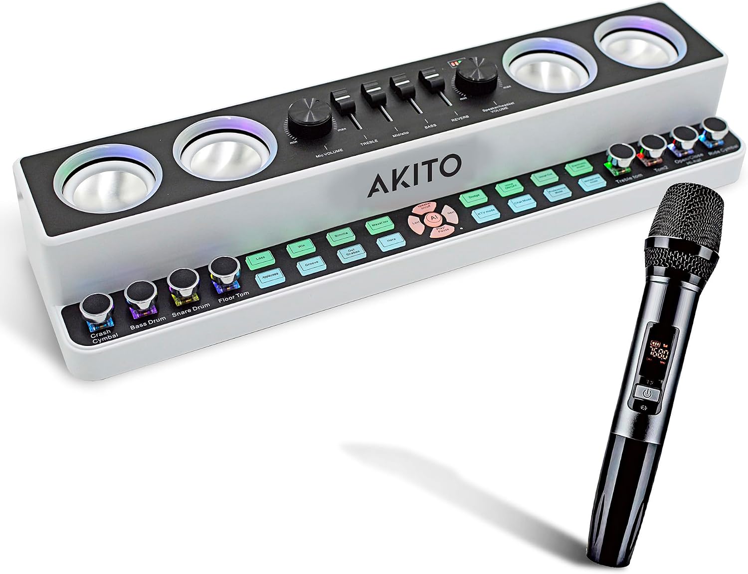 Amazon.com: AKITO D40 Live Kosher Karaoke System: Portable 40W Speaker ...