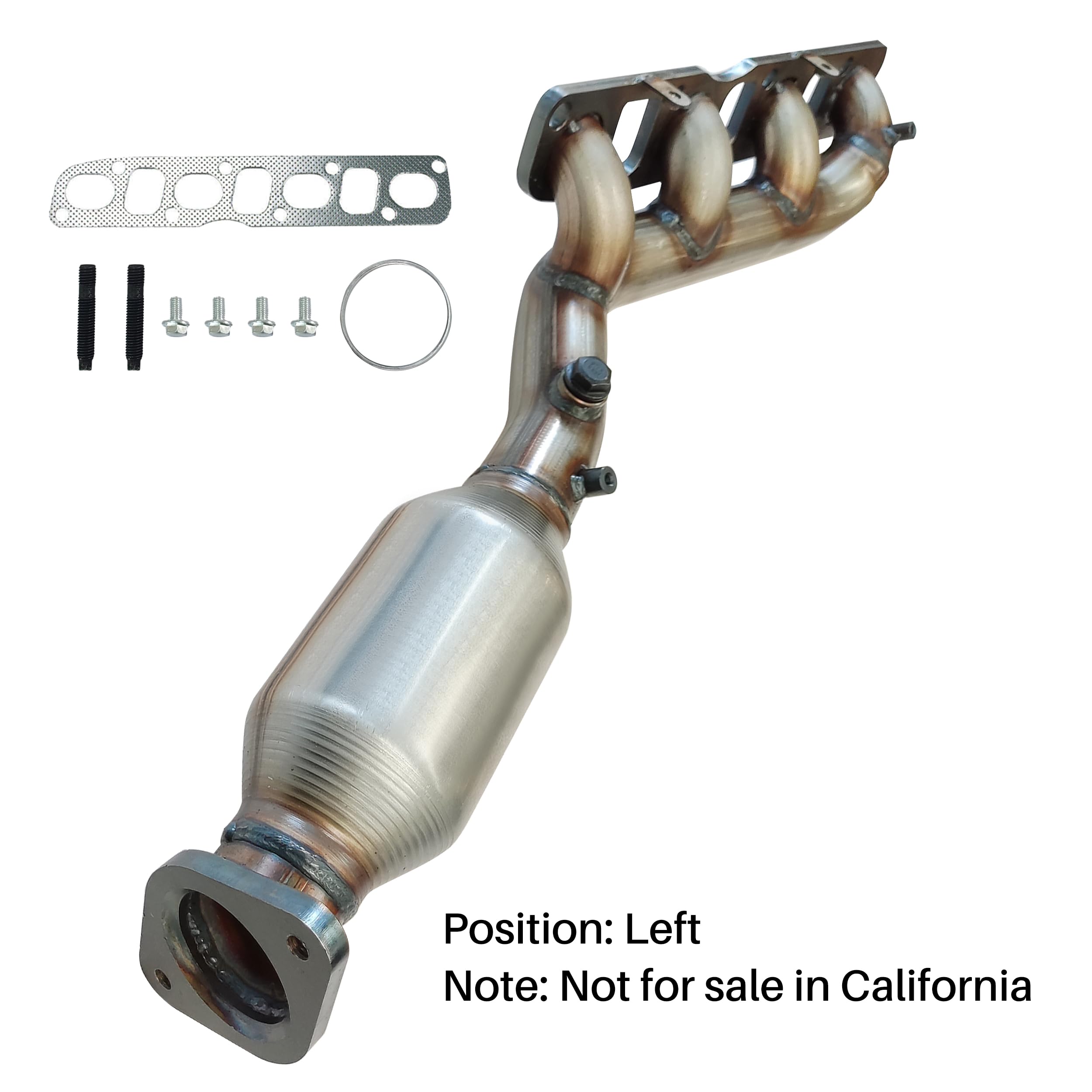 2008 Honda Fit Exhaust A-Premium Front Right Exhaust Manifold Catalytic ...