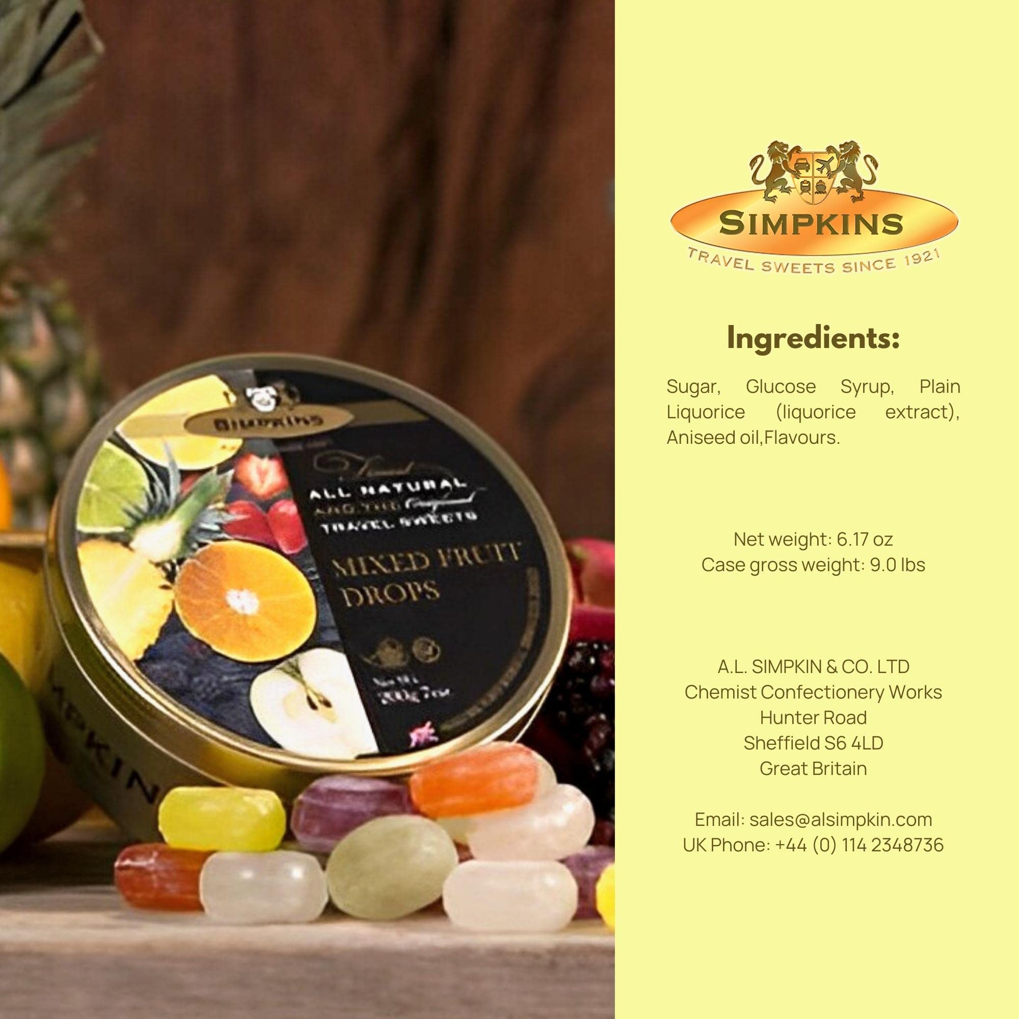 Snapklik.com : Simpkins Nipits Licorice Hard Candy - All Natural Black ...