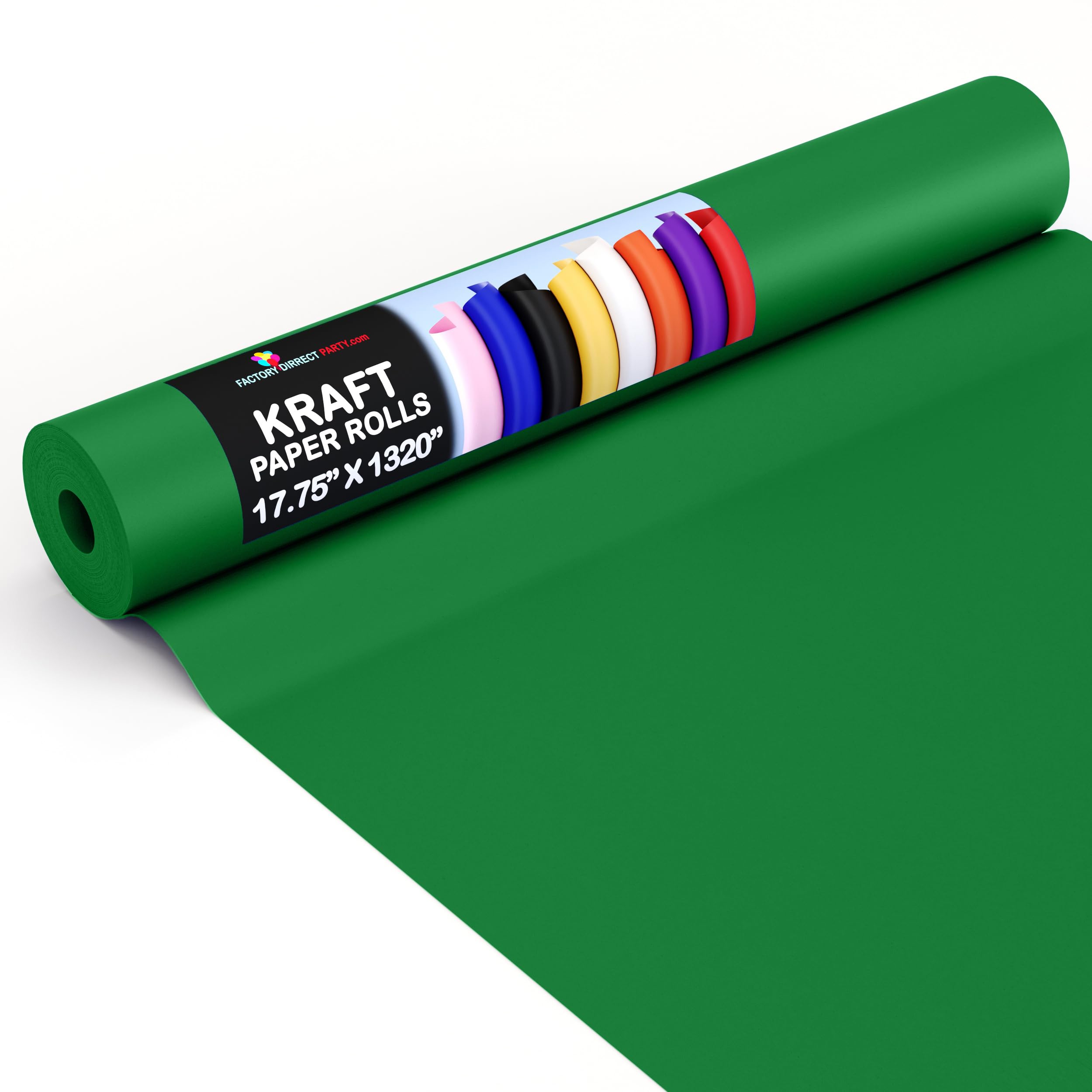 Amazon.com: Crown Display Emerald Green Kraft Paper Roll 17.75" X 1320 ...
