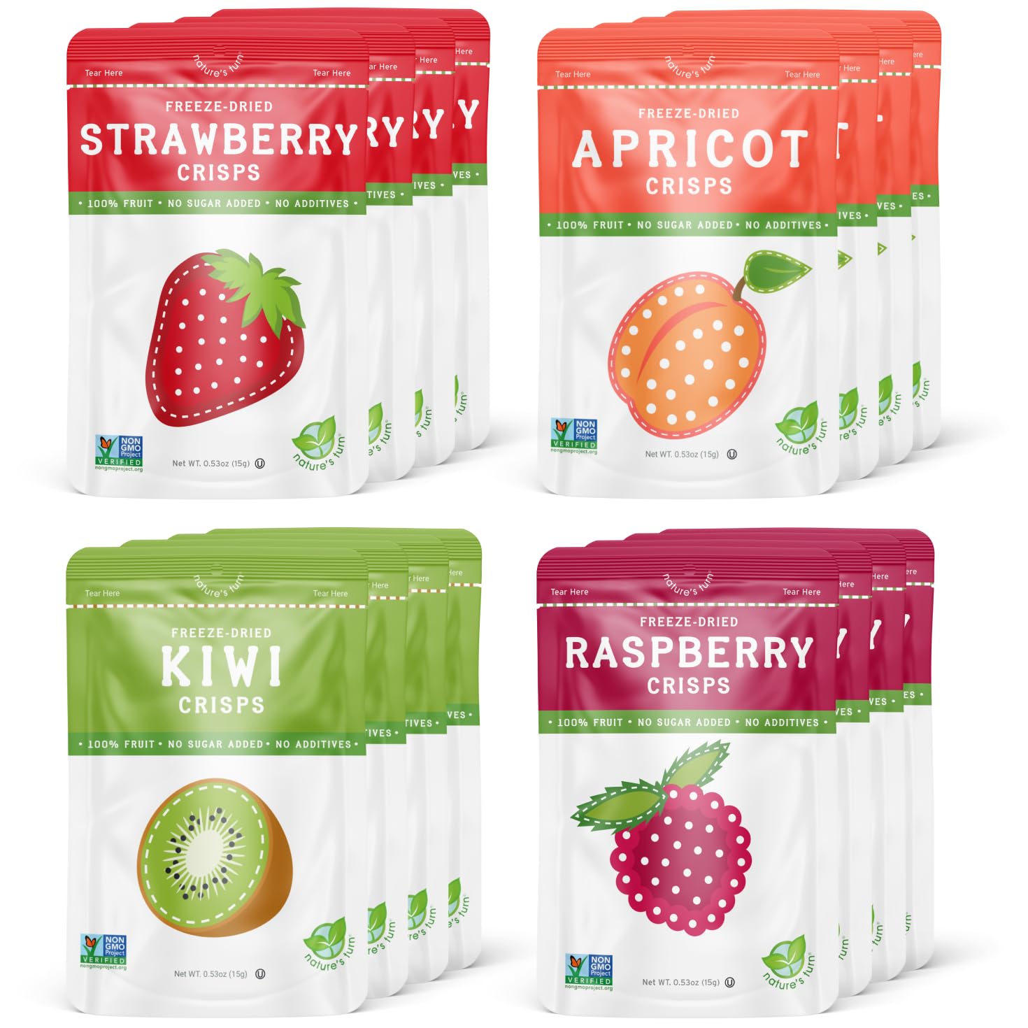 Amazon.com: Nature’s Turn Freeze-Dried Fruit Crisps – Healthy, Gluten ...