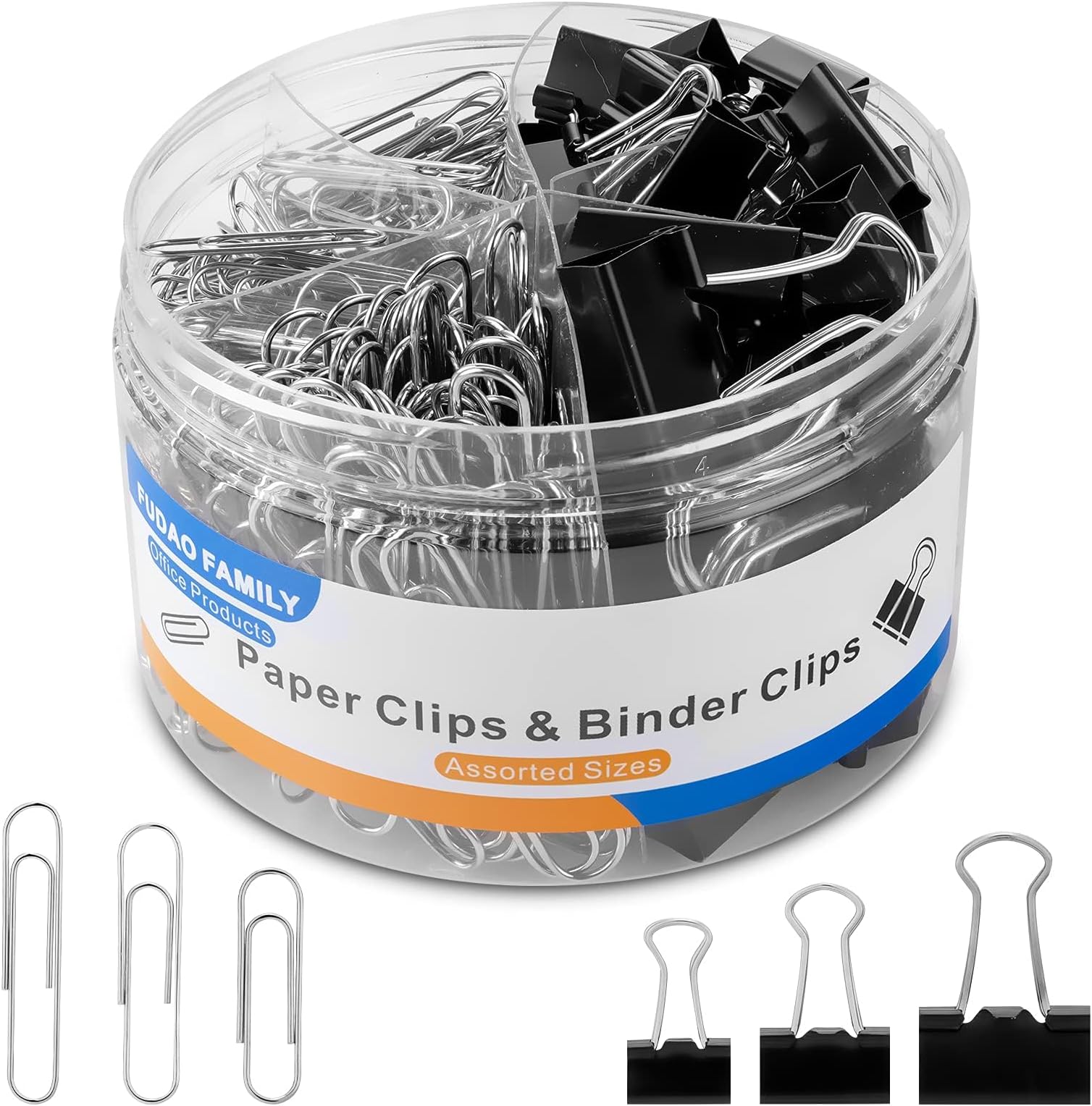 Amazon.com : Paper Clips 340pcs Paper Clips Assorted Sizes Large/Small ...