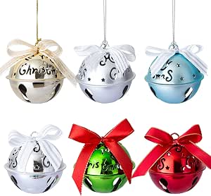 Fontien Christmas Jingle Bells 63mm Large Size Christmas Tinkle Bells ...