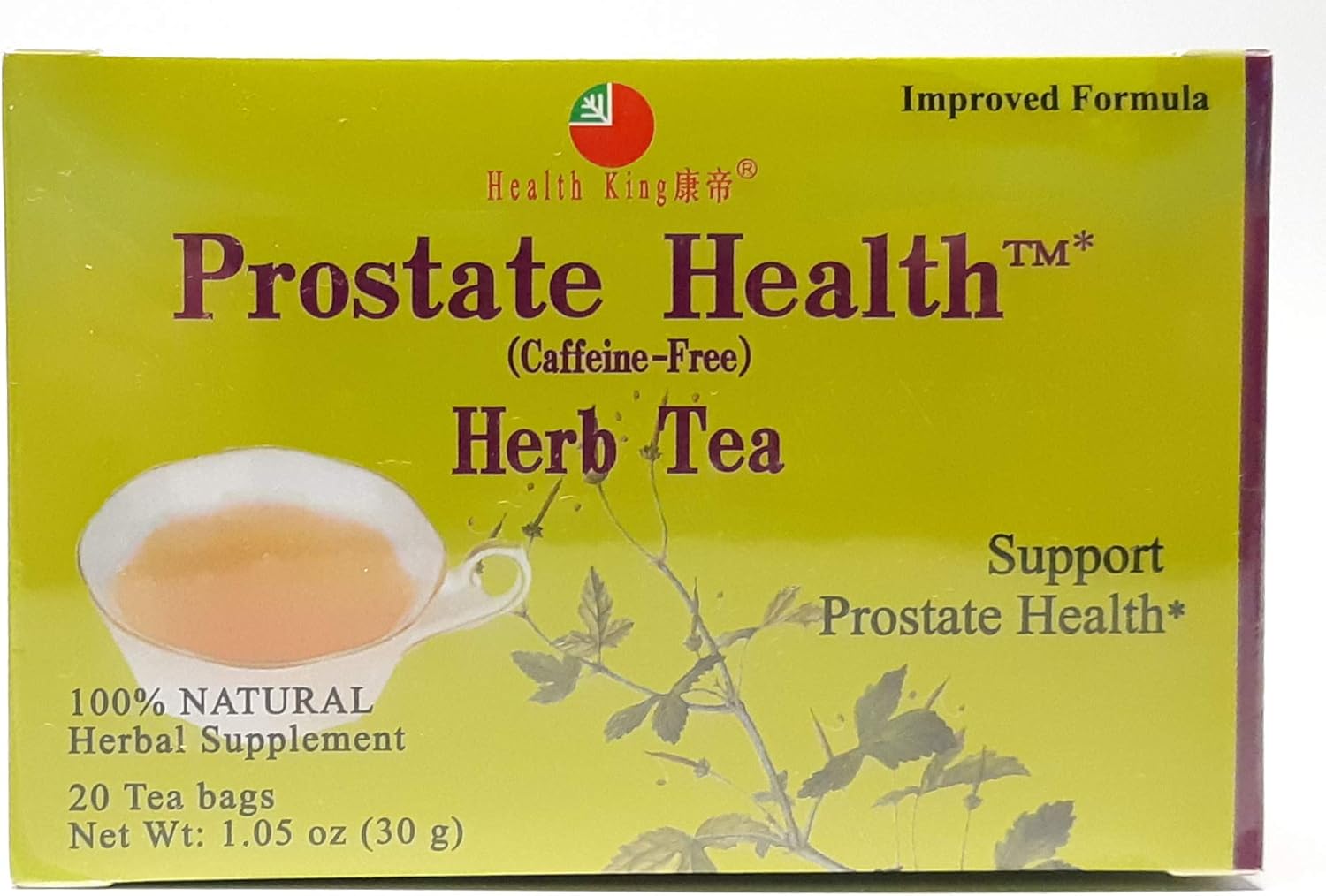 Amazon.com: Health King Prostate Health Tea, 20 Bags - Pack of 3 ...