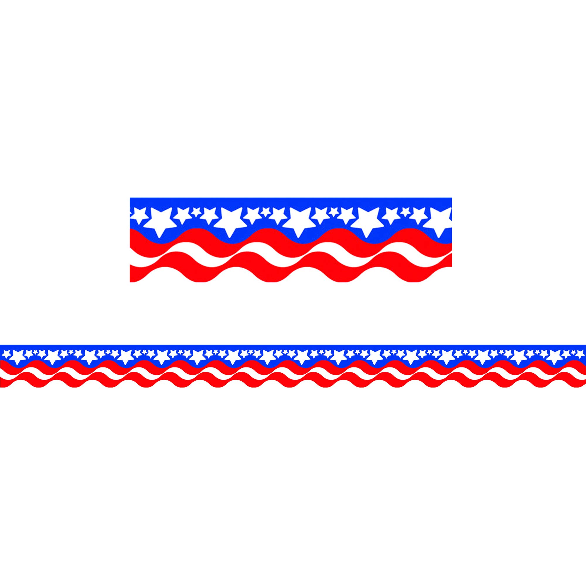 Patriotic Clip Art Borders 4th Of July Patriotic Border — Stock