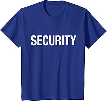 Amazon.com: Security T-Shirt Bouncer Security Guard Costume : Clothing, Shoes & Jewelry