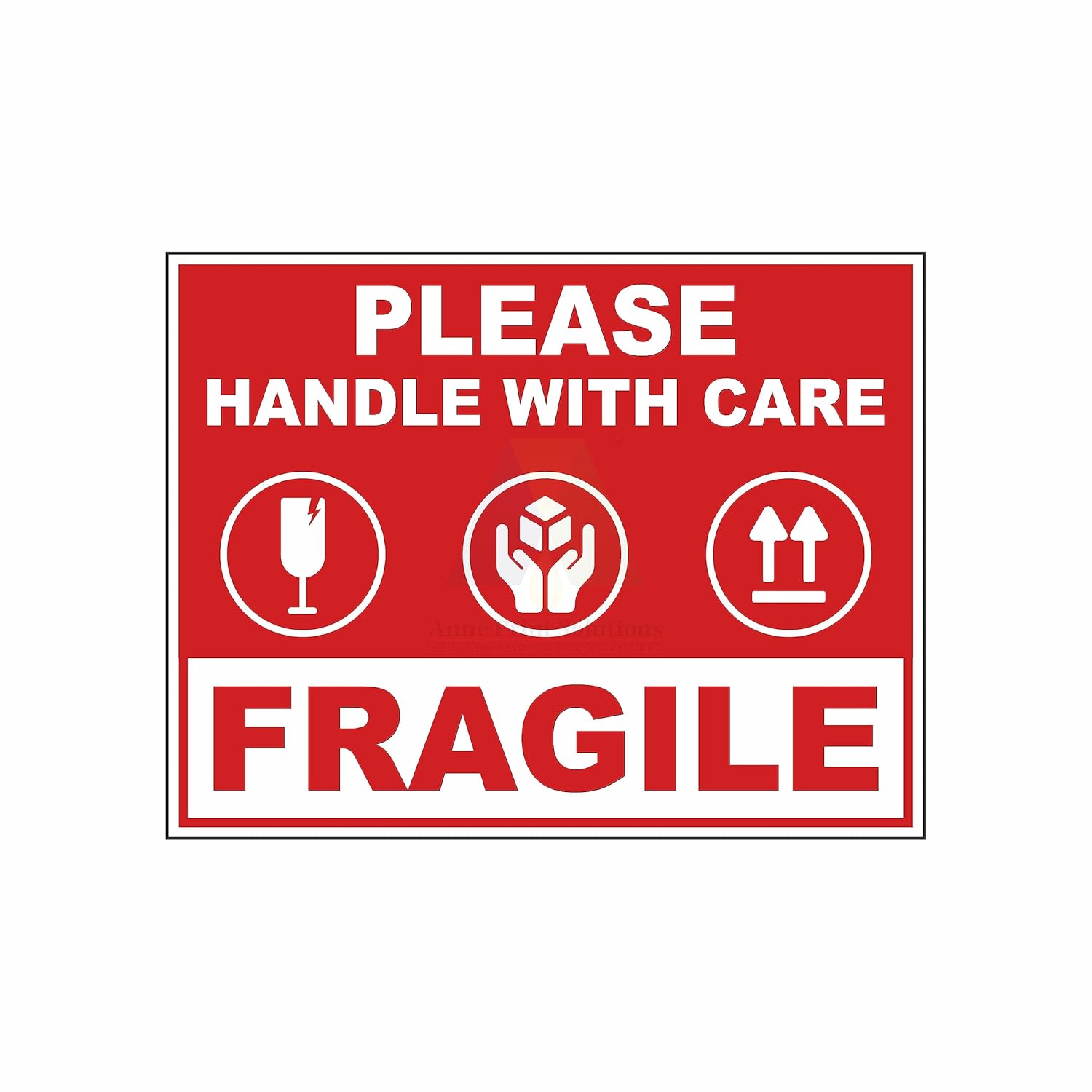 Anne Print Solutions® Fragile Please Handle with Care Stickers Labels ...