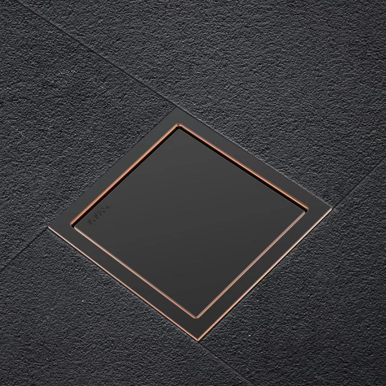 TECFORG 6 Inch Linear Shower Drain, Rectangle Drain, Oil Rubbed Bronze ...