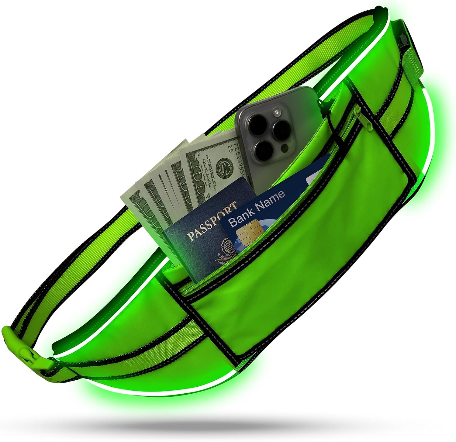 Amazon.com : Vizbrite LED Fanny Pack for Men Women, Crossbody Fanny ...