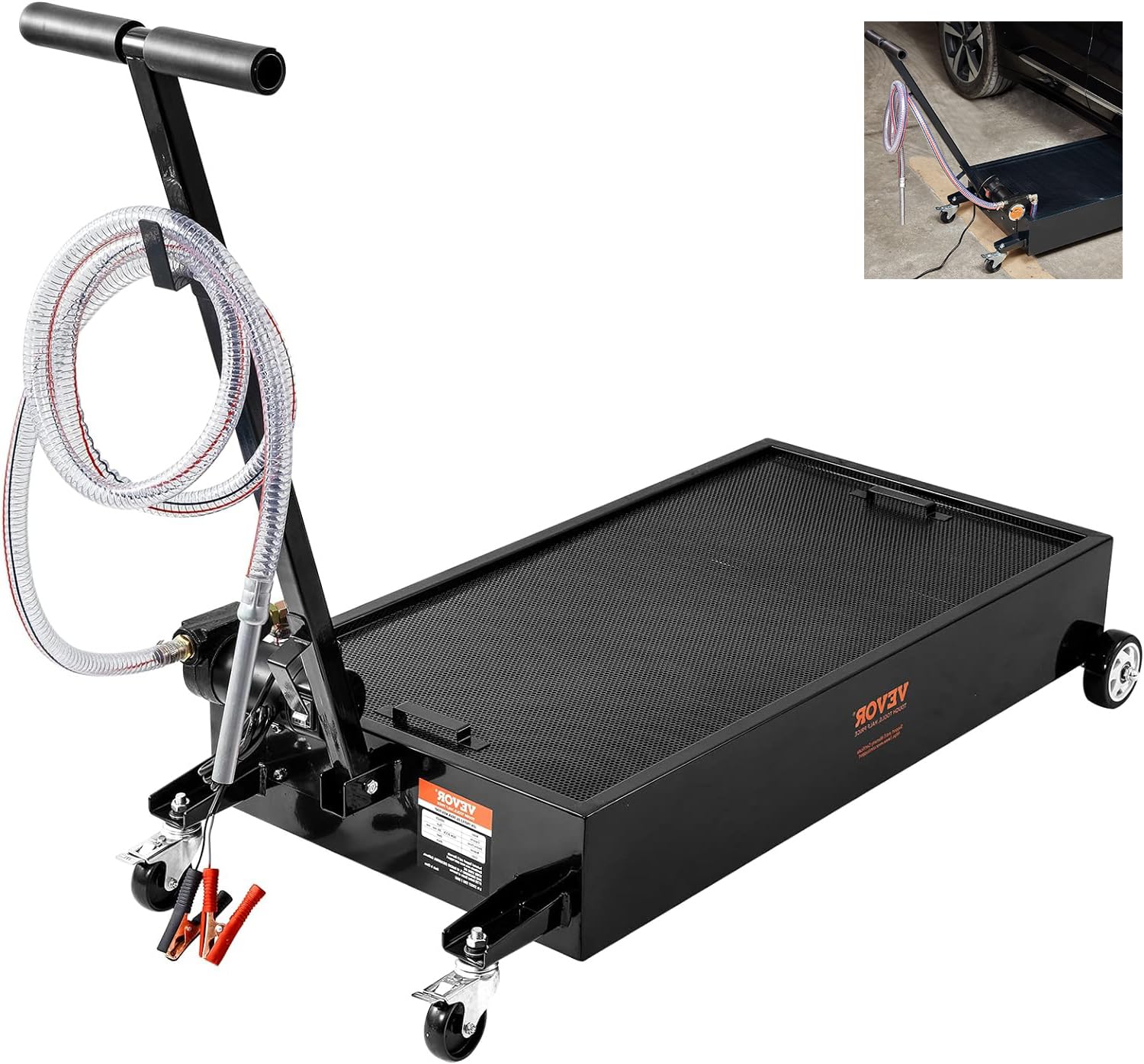 Amazon.com: VEVOR Oil Drain Pan, 20 Gallon Low Profile Oil Drain Pan ...