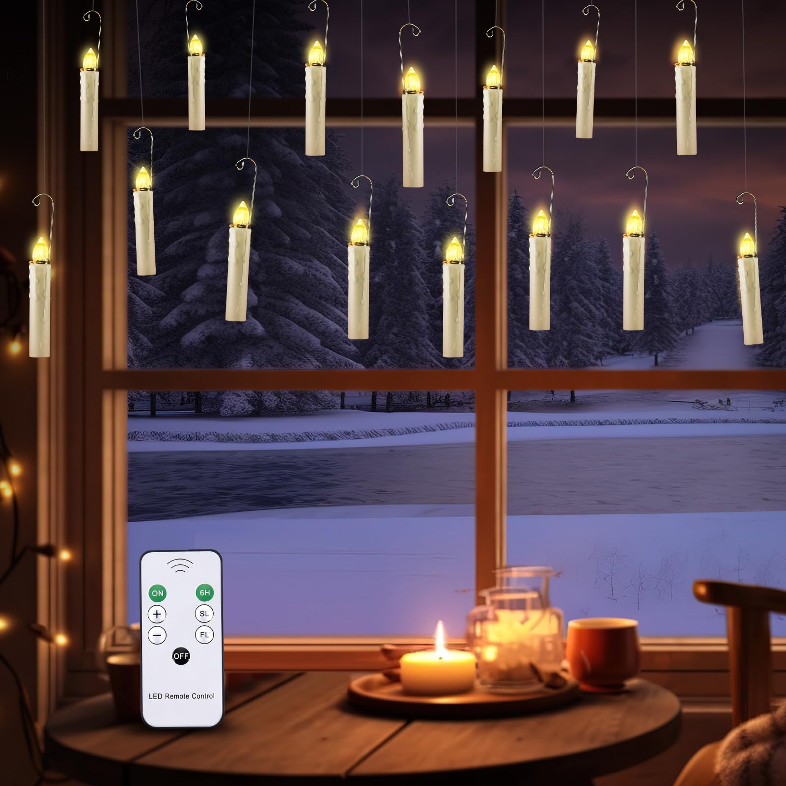 Amazon.com: JOSU Floating Candles with Remote Control, Thanksgiving ...
