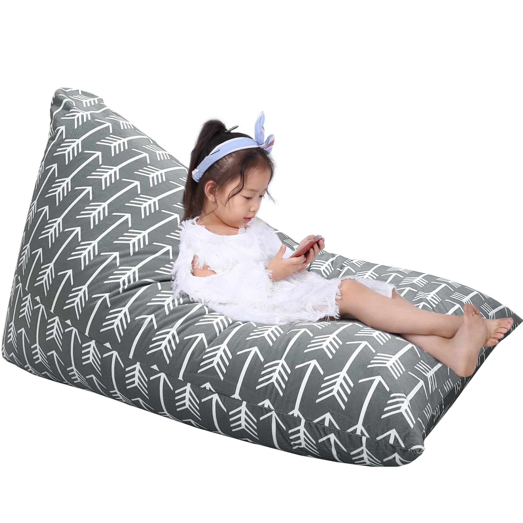 Amazon.com: Jorbest Stuffed Animal Storage Bean Bag Chair for Kids and ...