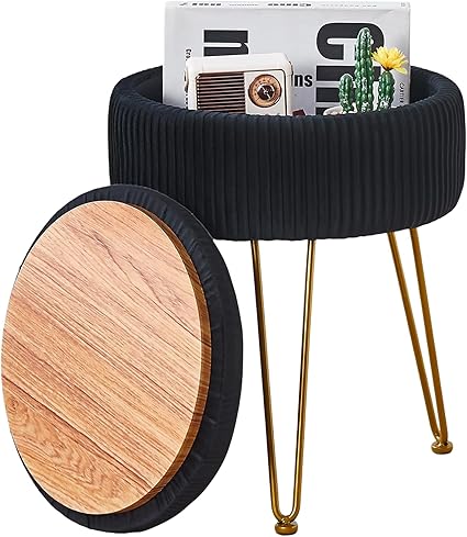 Amazon.com: Cpintltr Velvet Foot Rest Stool Multipurpose Dressing ...