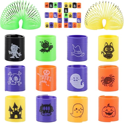 Amazon.com: CCINEE 36pcs Halloween Coil Springs for Kids, Assorted ...
