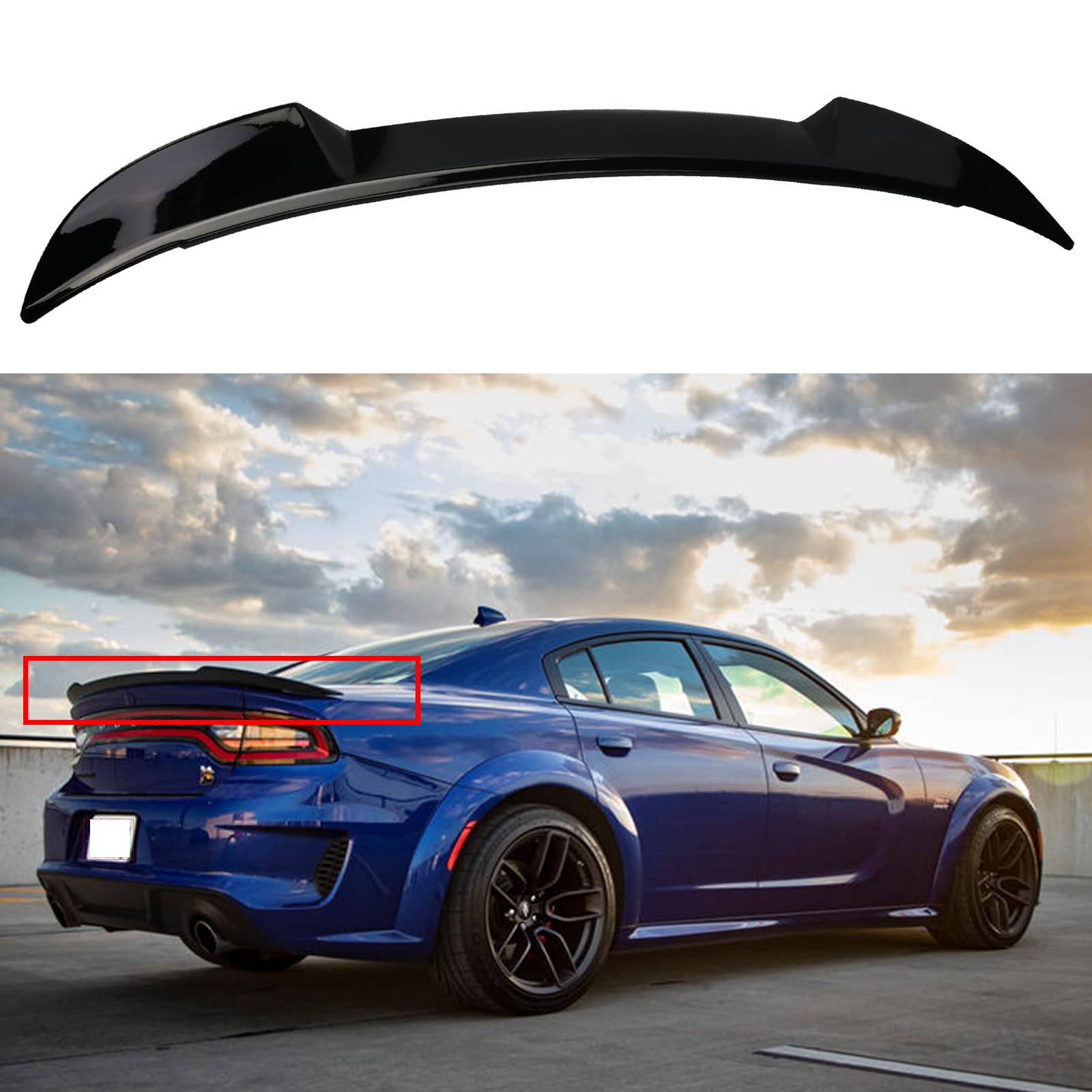 Amazon.com: Rear Spoiler Compatible with 2011-2021 Charger RT SXT ...