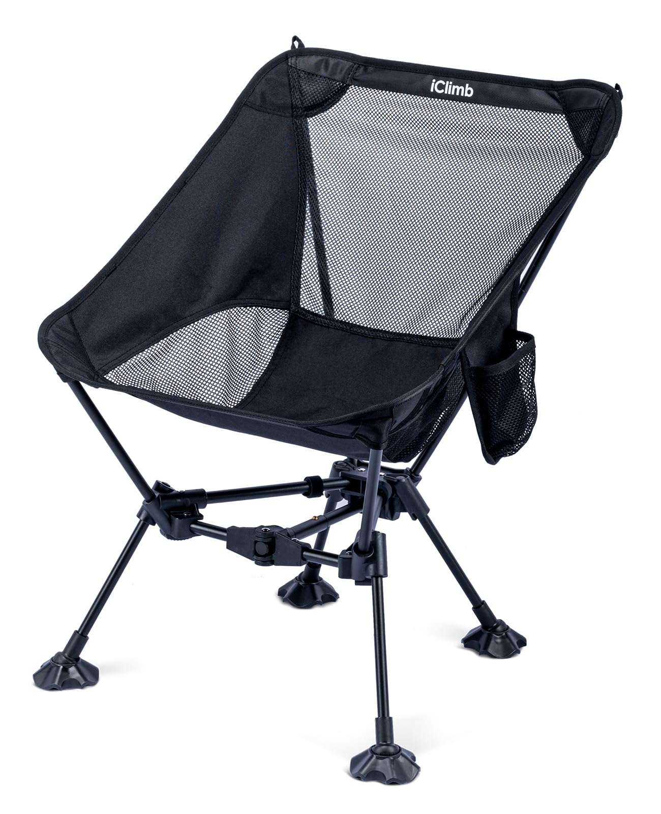 iClimb Ultralight Compact Camping Folding Beach Chair with Anti-Sinking ...