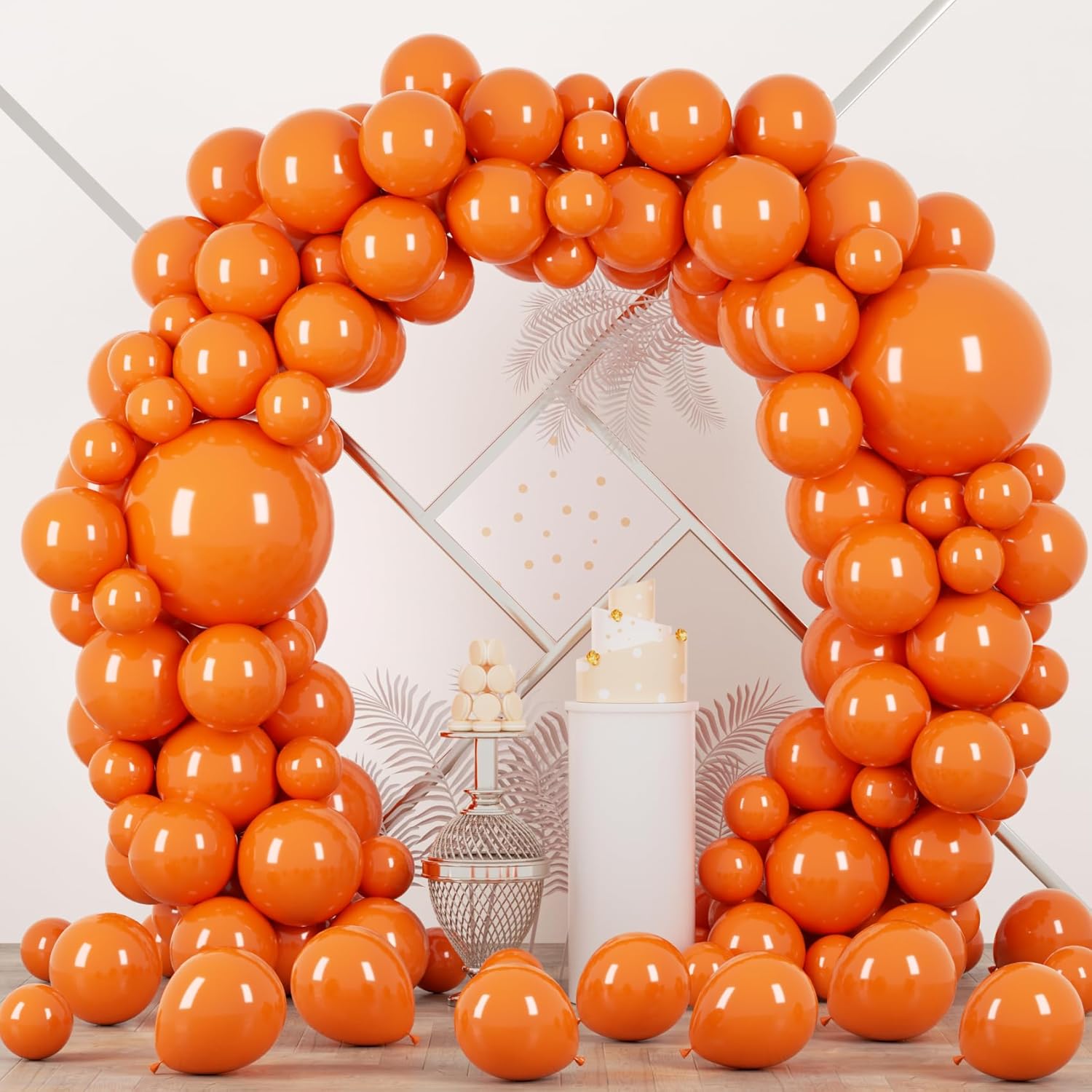 Amazon.com: Voircoloria 90pack Orange Balloons Different Size 18/12/10 ...