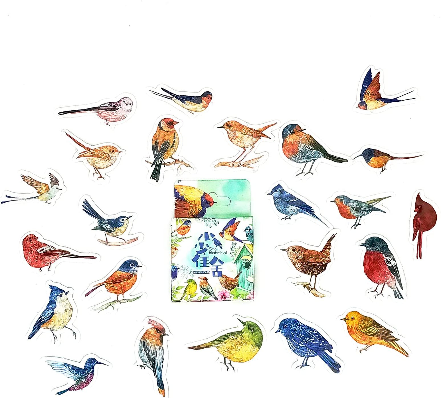 Amazon.com: Fecsam Bird Stickers for Scrapbooking(46pcs), Small ...