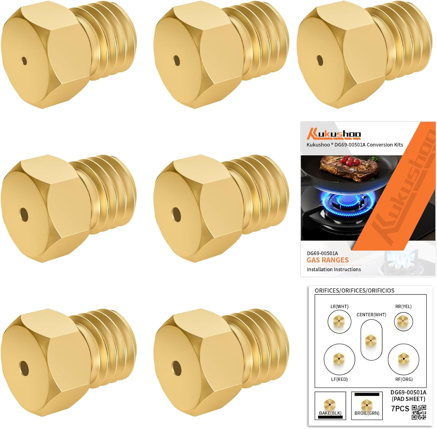Amazon.com: 7PCS Orifices DG69-00501A Conversion Kit Replaces for ...
