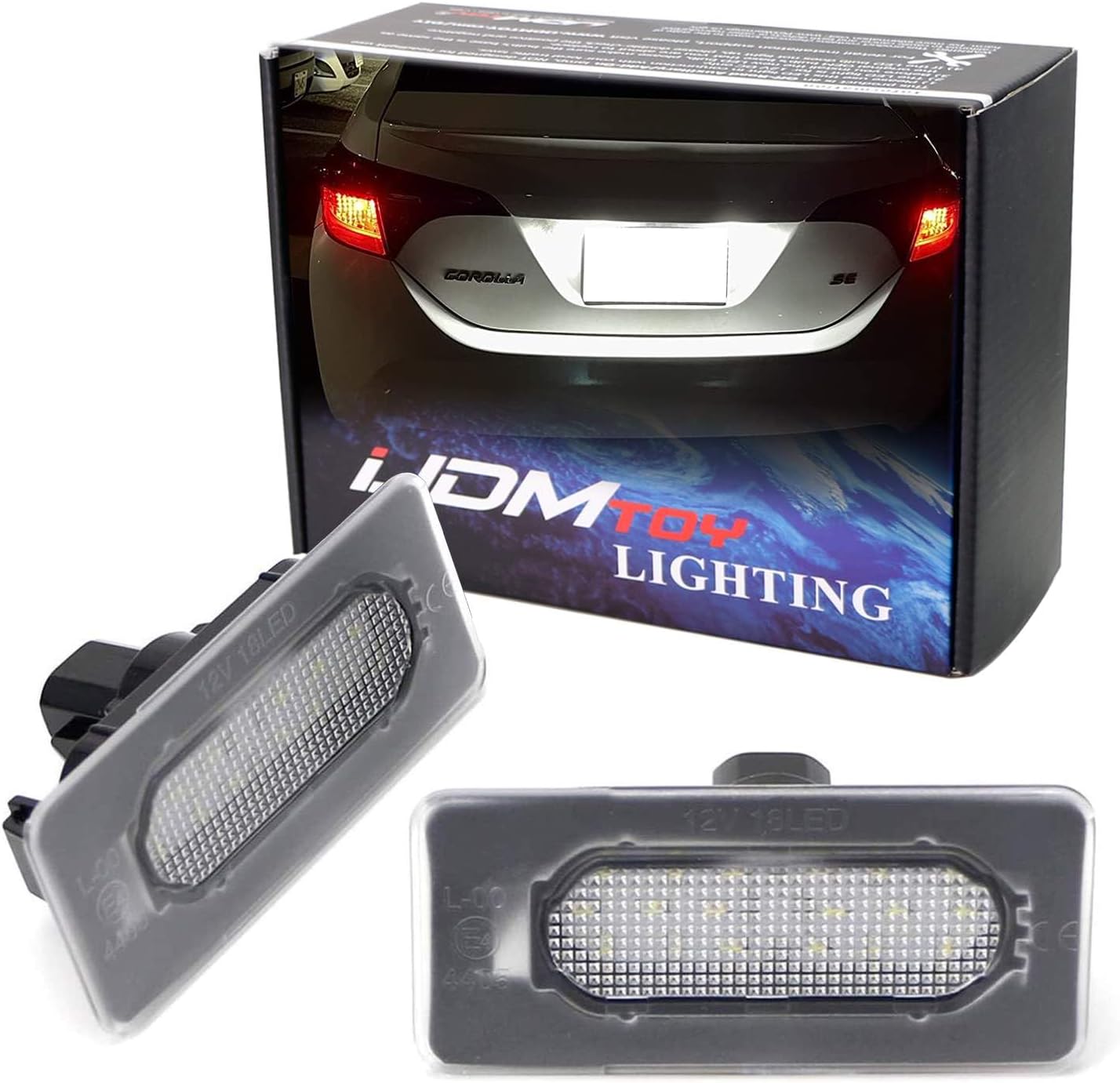 Amazon.com: iJDMTOY OEM-Fit 3W Full LED License Plate Light Kit ...