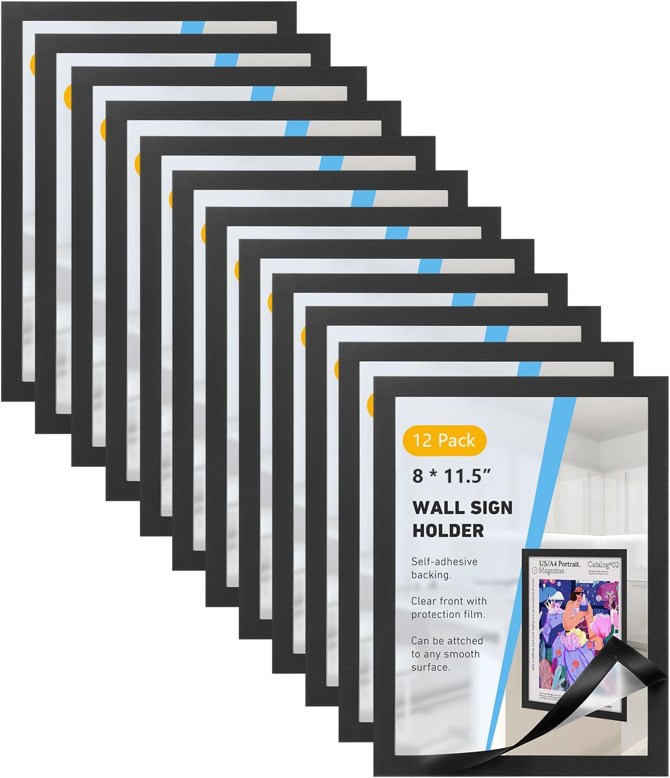 Amazon.com: LOEQIAN 10 Pack 11" x 17" Self-Adhesive Magnetic Display ...