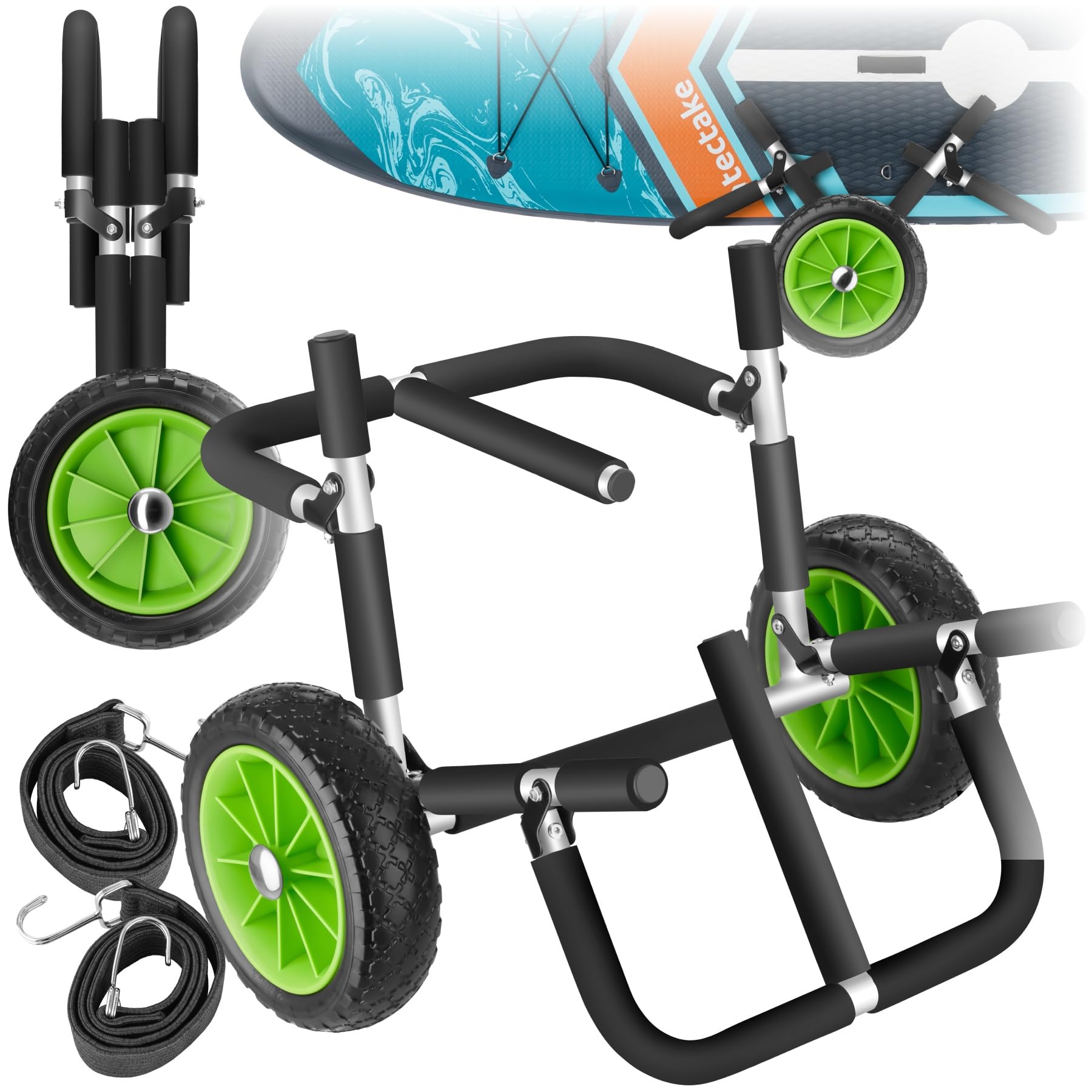 TecTake® Chariot de Transport Pliable pour Paddle Gonflable, Stand up ...