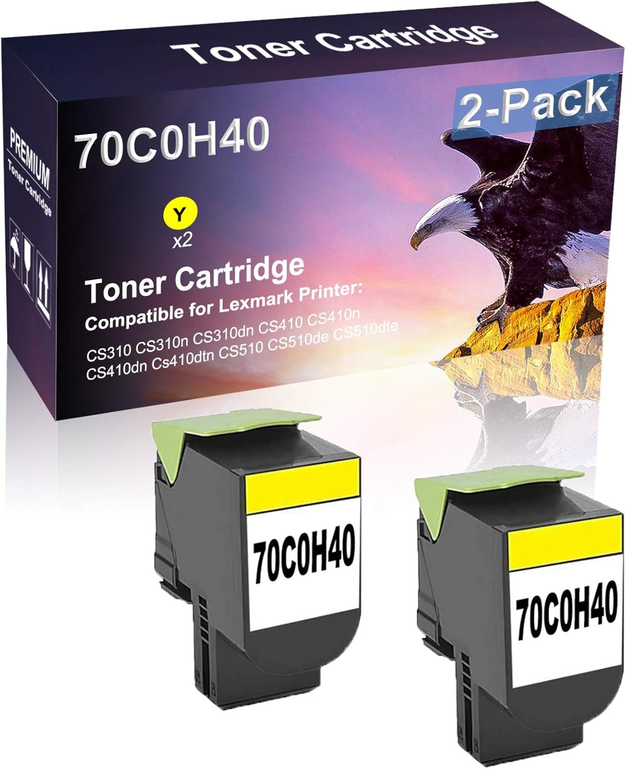 Amazon.com: Credibility Store 2 Pack (Yellow) Compatible (High Yield ...