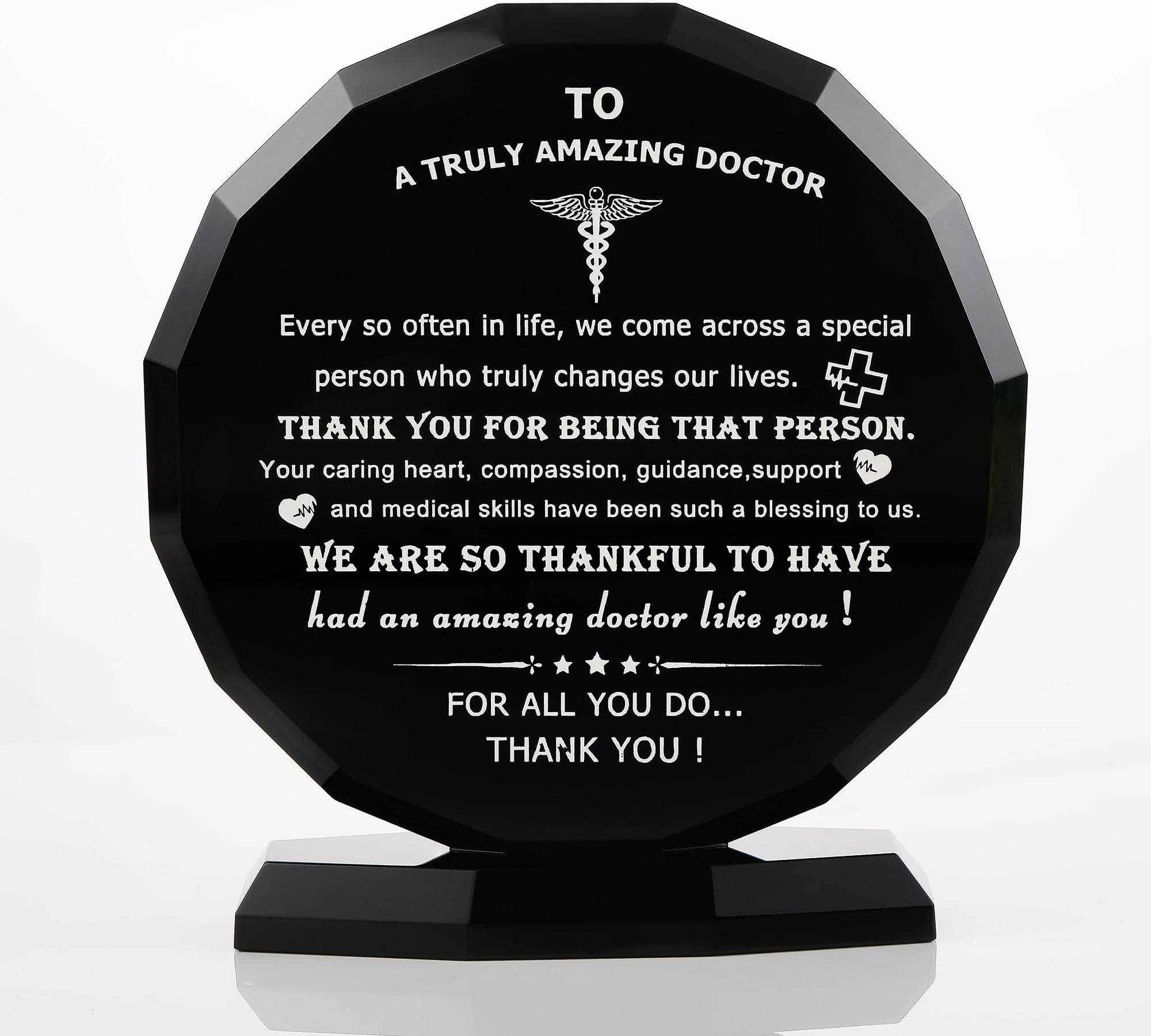 Amazon.com: Doctor Appreciation Gifts Crystal Plaque Gifts for Doctor ...