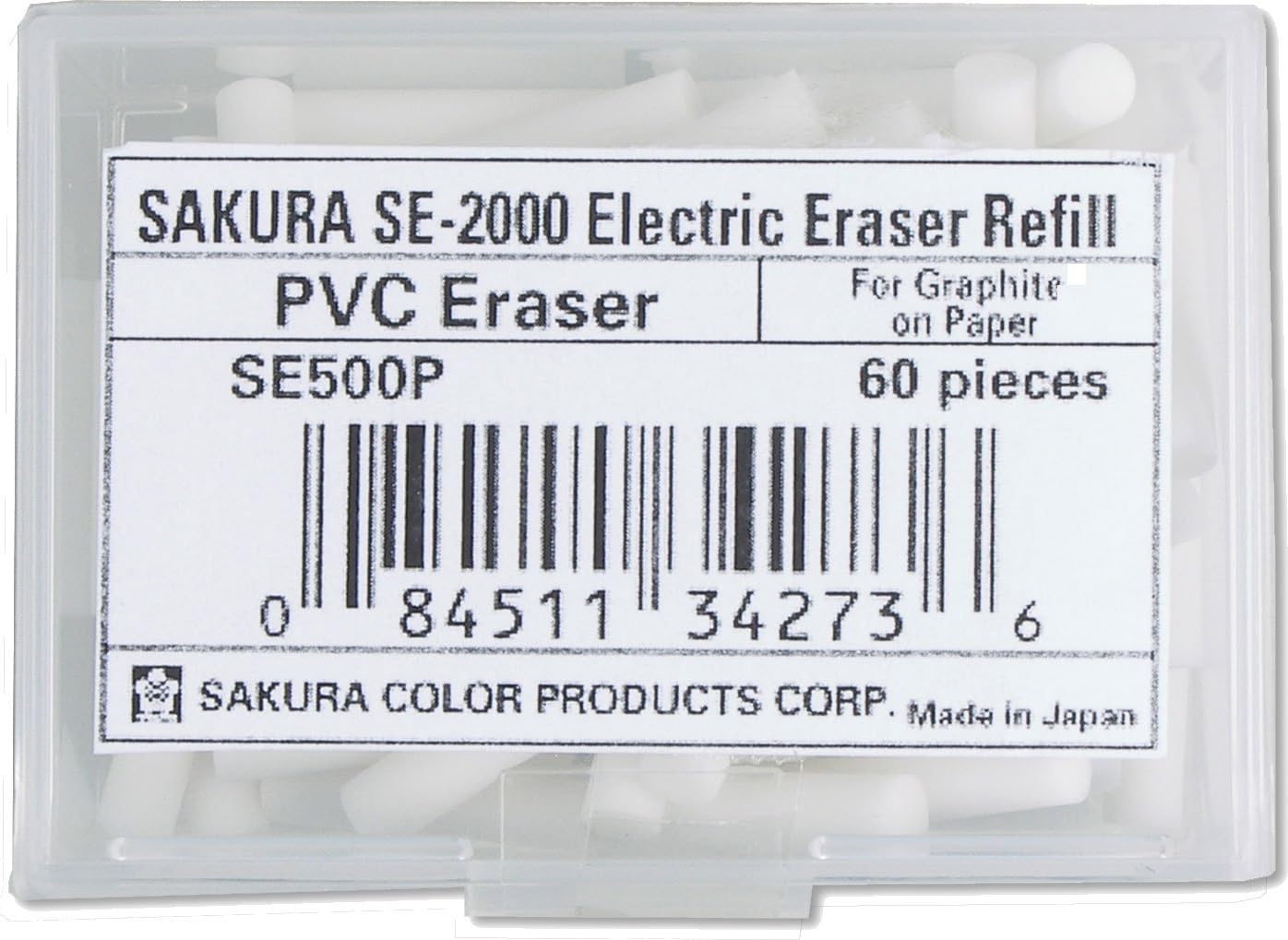Amazon.com: Sakura Electric Eraser Refill White 60/Pk : Office Products