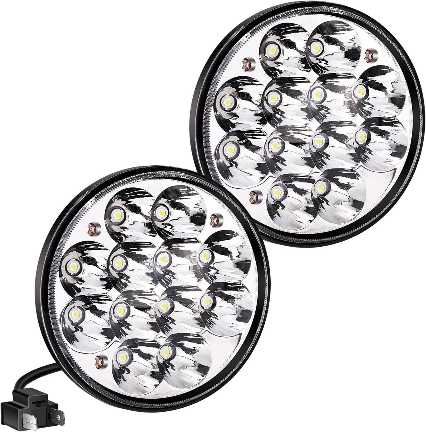 Amazon.com: ZHHXYanh 2PCS H5001 Led Headlight 5.75" round Headlight ...