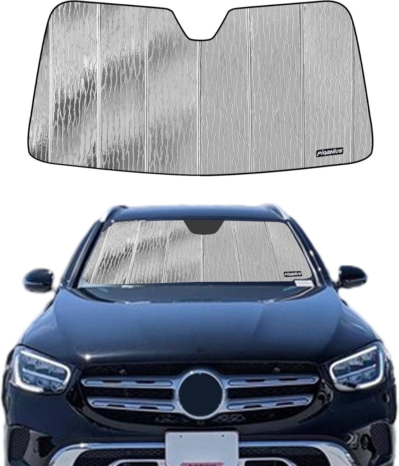 Amazon.com: Pigenius Windshield Sunshade for 2016-2022 Mercedes Benz ...