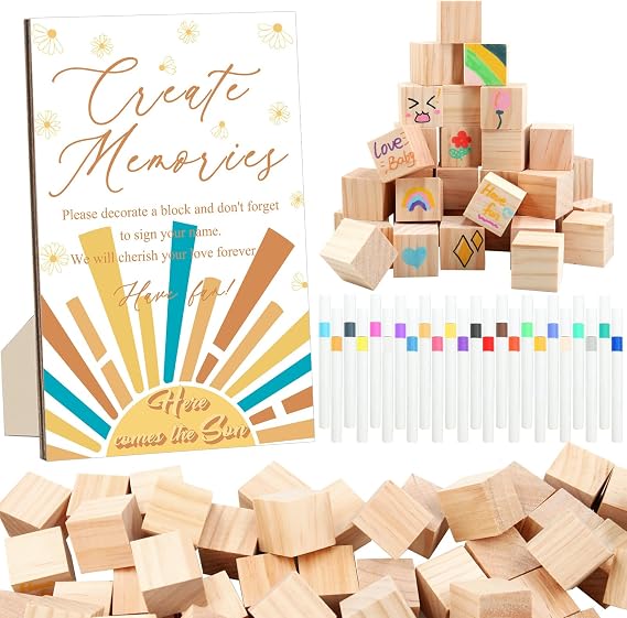 Amazon.com: ZCPTZ 97 Pcs Sun Baby Shower Games Sign Kit, Sun Theme ...